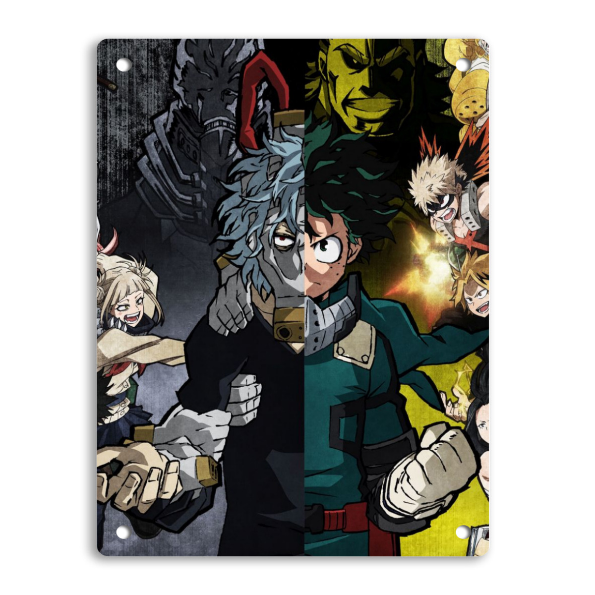 My Hero Academia Wall Sign - Cartoon Aluminum Poster 12 X 15 Inch Home ...