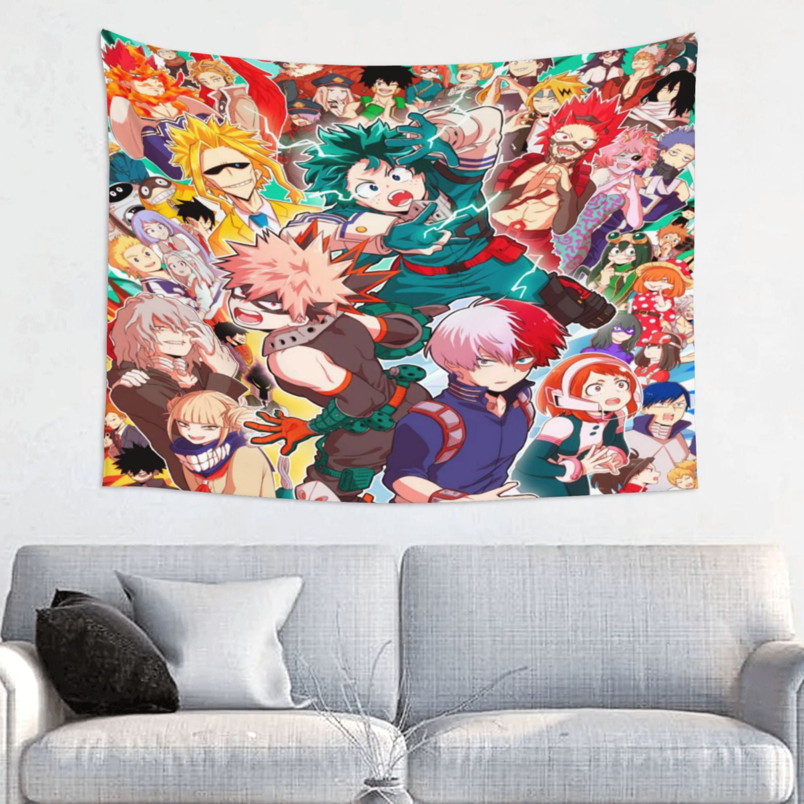 My Hero Academia Wall Tapestry Cartoon Poster for Bedroom Aesthetics ...