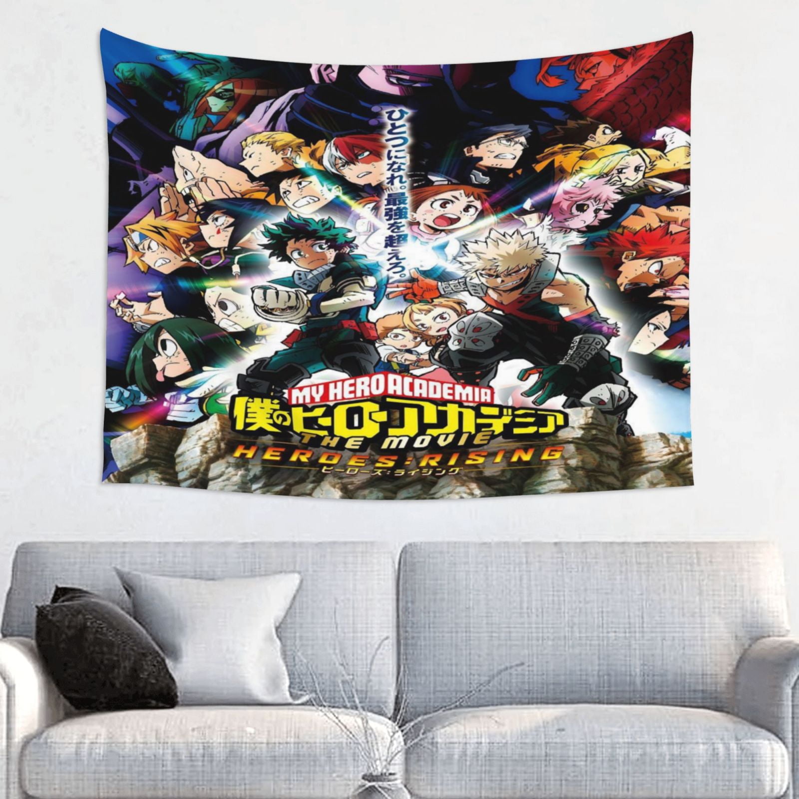 My Hero Academia Wall Tapestry Cartoon Poster for Bedroom Aesthetics ...