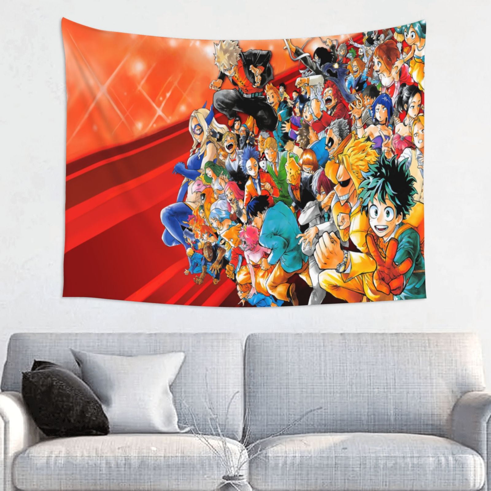 My Hero Academia Wall Tapestry Cartoon Poster for Bedroom Aesthetics ...