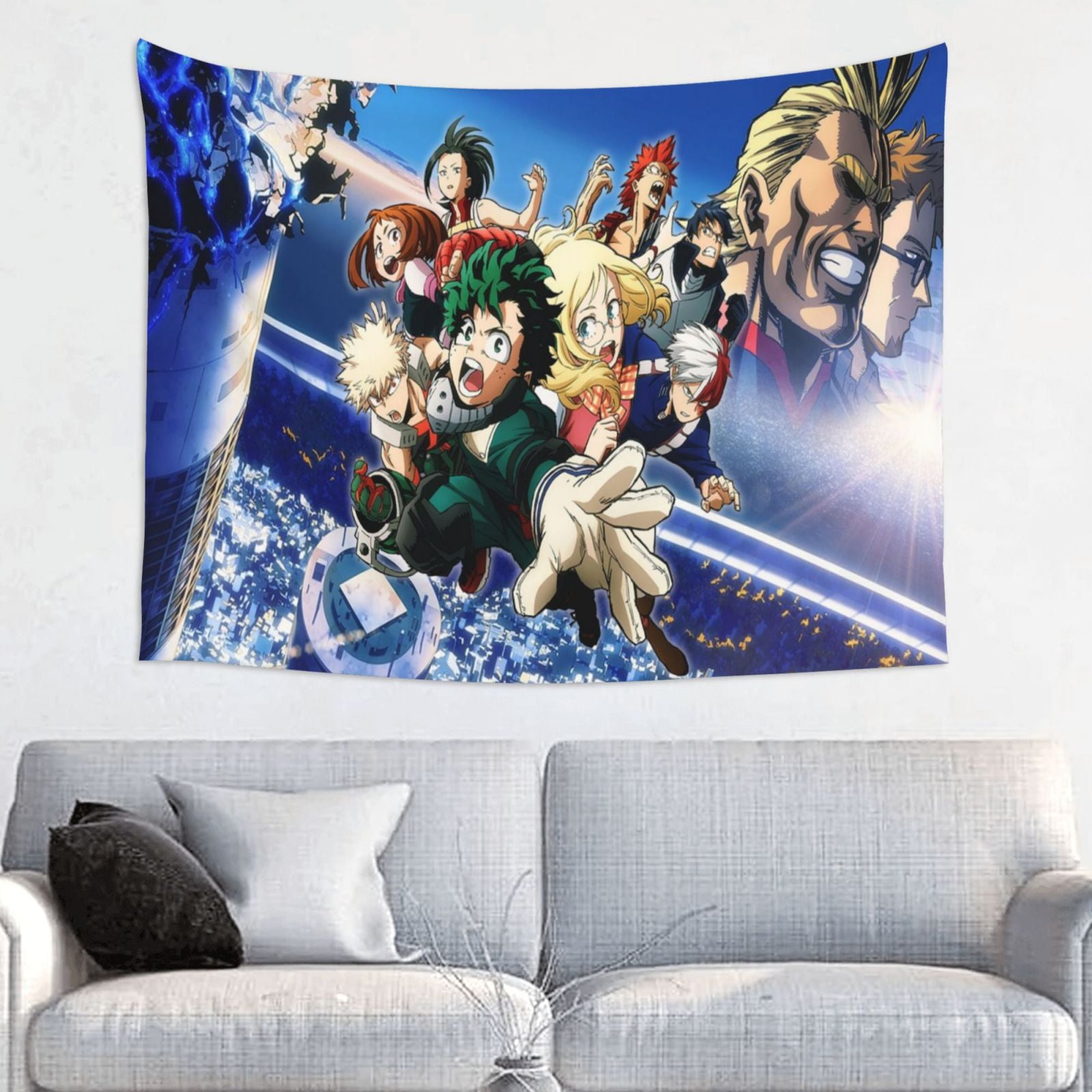 My Hero Academia Wall Tapestry Cartoon Poster for Bedroom Aesthetics ...