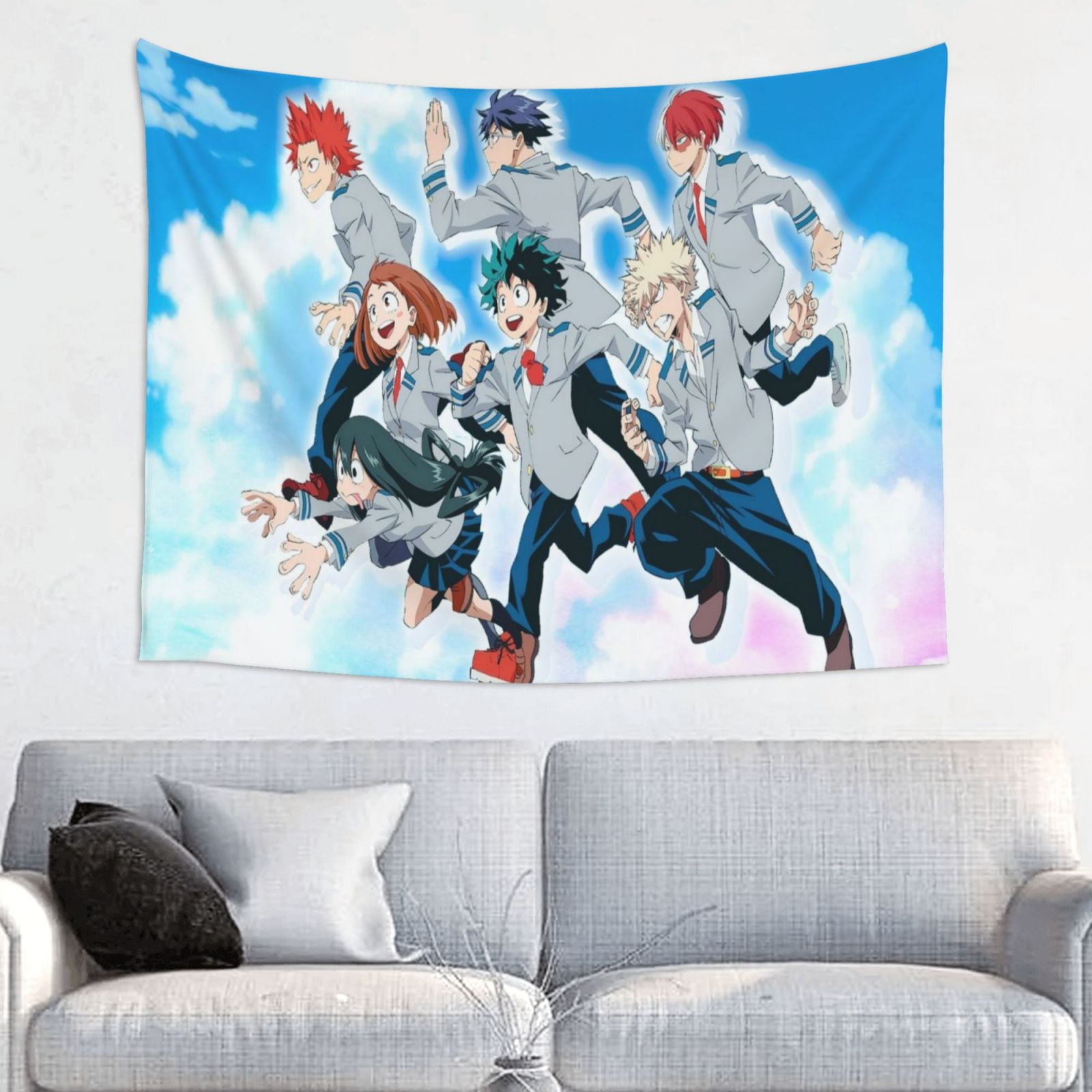 My Hero Academia Wall Tapestry Cartoon Poster for Bedroom Aesthetics ...