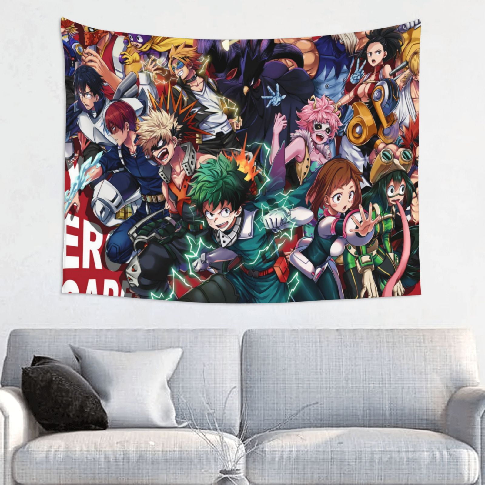 My Hero Academia Wall Tapestry Cartoon Poster for Bedroom Aesthetics ...