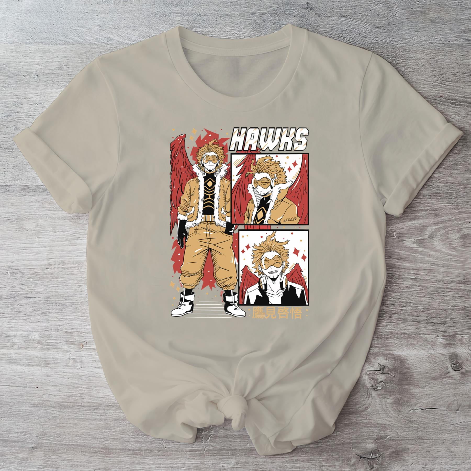 My Hero Academia anime Wing Hero Hawks Keigo Takami T-Shirt manga All ...