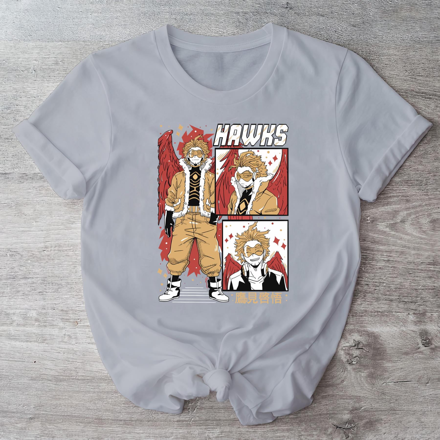 My Hero Academia anime Wing Hero Hawks Keigo Takami T-Shirt manga All ...