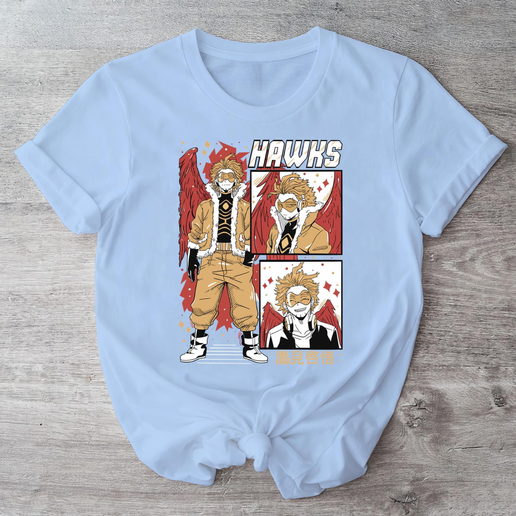 My Hero Academia anime Wing Hero Hawks Keigo Takami T-Shirt manga All ...