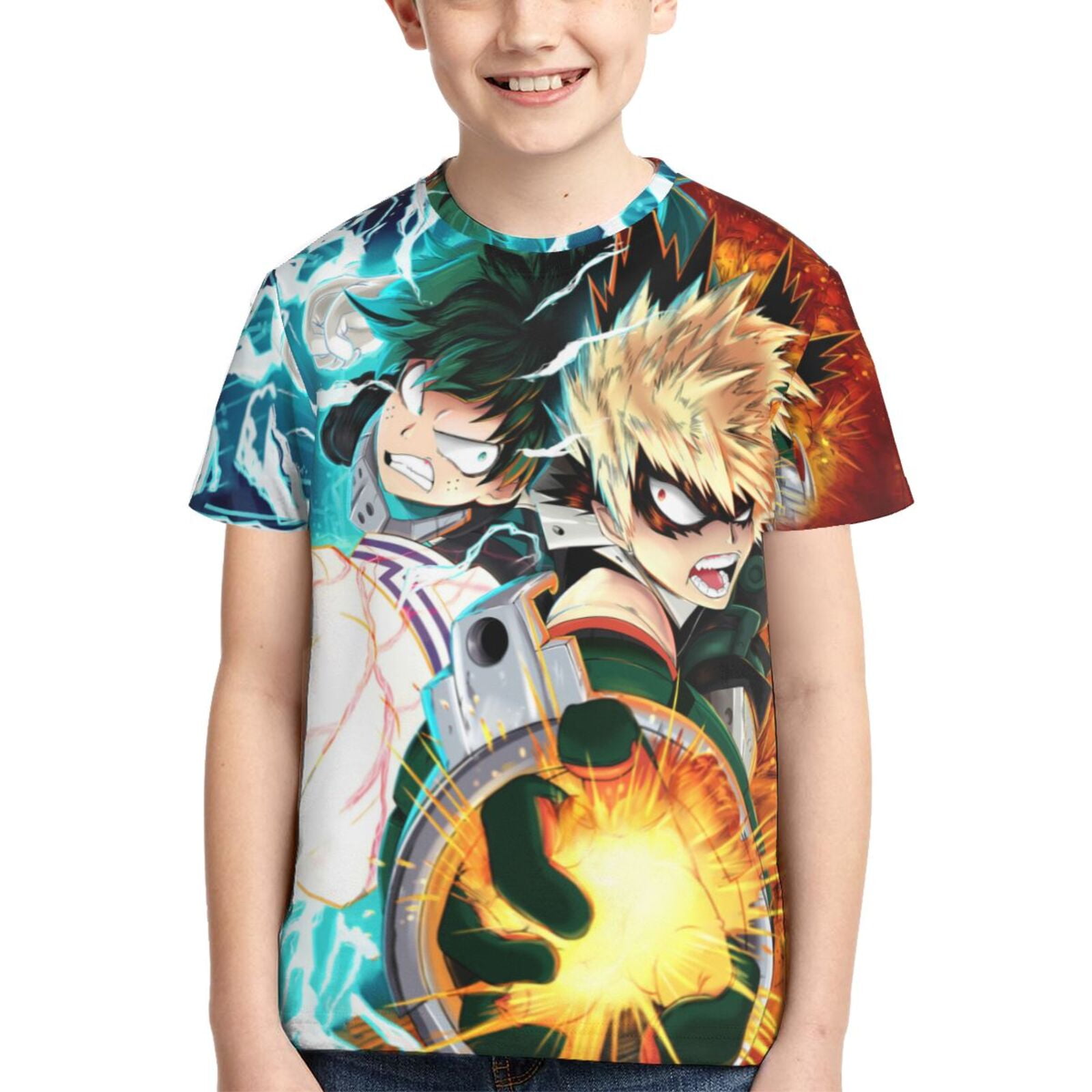 My Hero Academia t shirt Anime Deku shirts Boys/Girls Cartoon shirt 3d ...