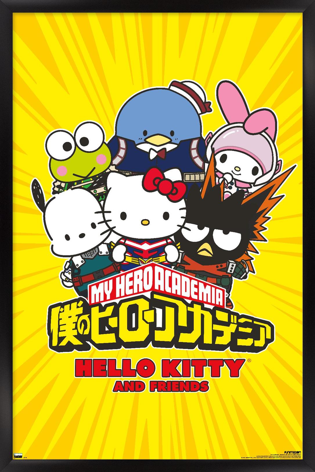 My Hero Academia x Hello Kitty and Friends - Group Wall Poster, 22.375 ...