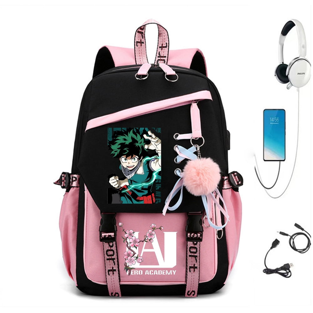 My-Hero-Academy Anime Backpacks Cartoon Laptop Backpack Daypack 3D ...