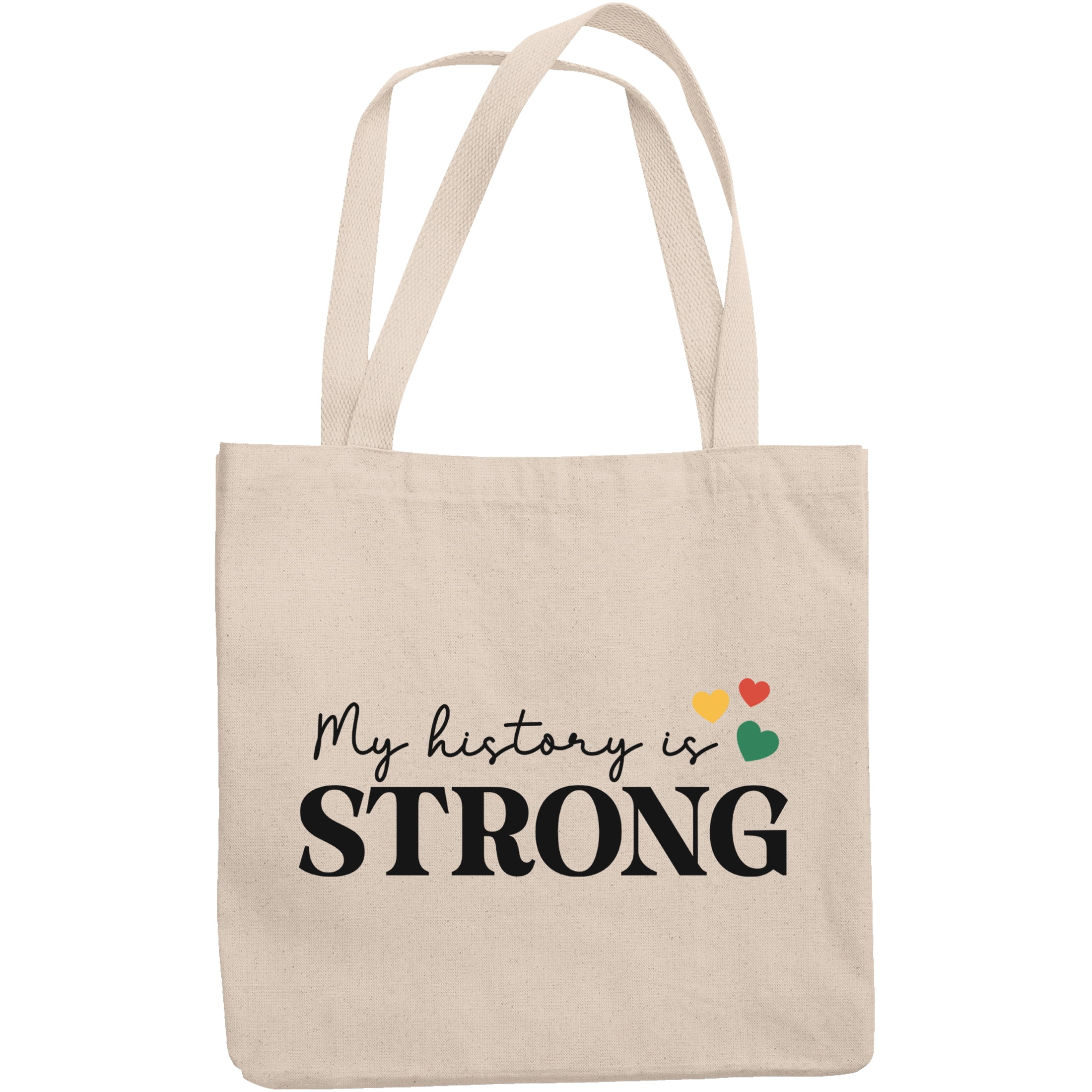 My History Is Strong Quote, Black History Month Merch Gift, 12oz Canvas ...