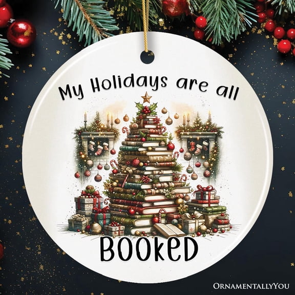 Book Christmas Ornament
