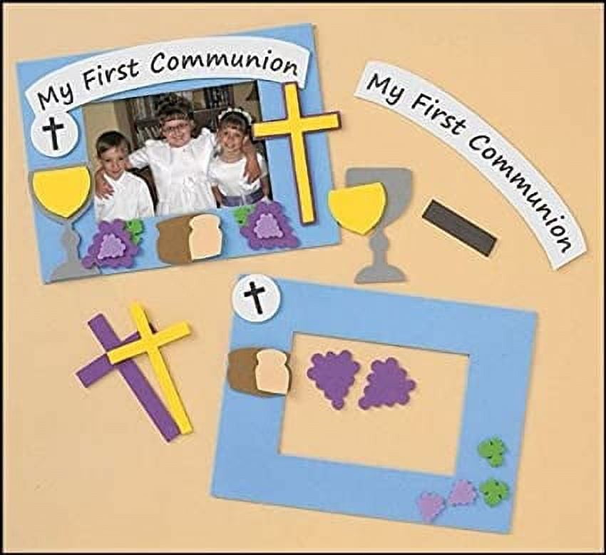 My Holy First Communion Foam Photo Frame with Chalice Arts and Craft ...