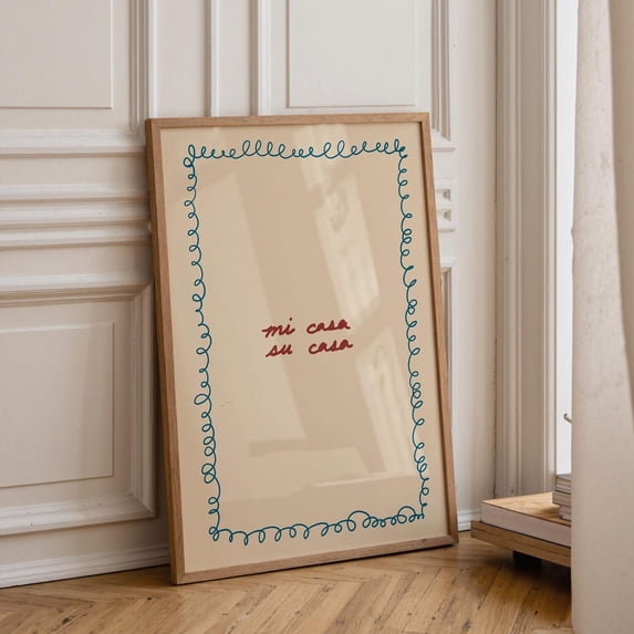 My Home Is Your Home Vertical Poster Unframed Paper Print