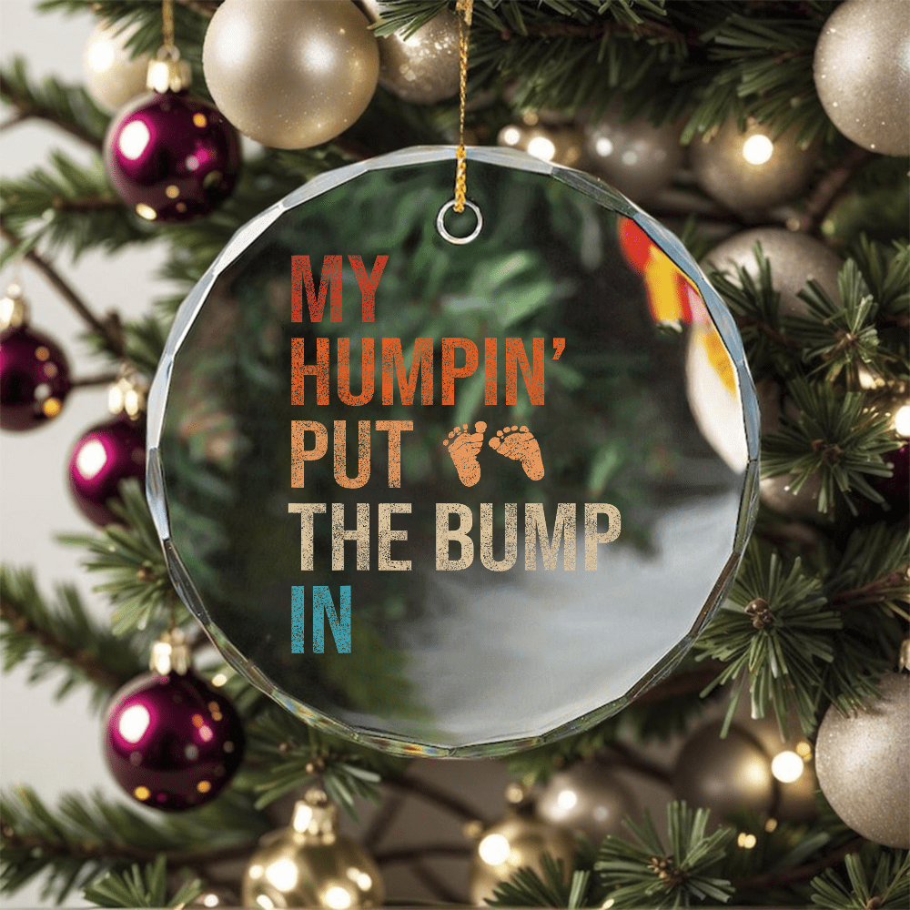 My Humpin' Put The Bump In New Baby Shower Vintage Retro Ornament, Room ...