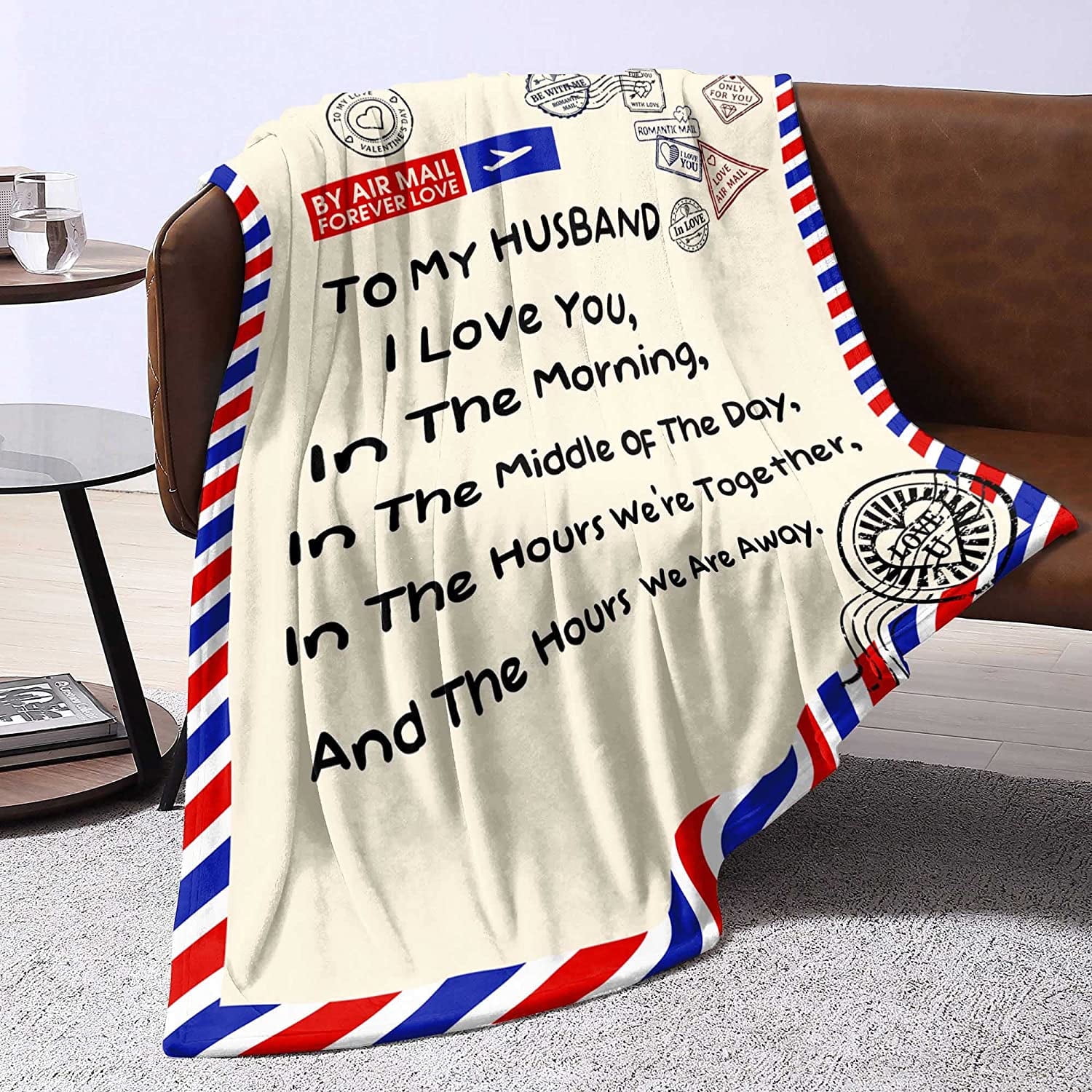 to My Husband Blanket, Anniversary Romantic Gifts for Husband, Birthday ...