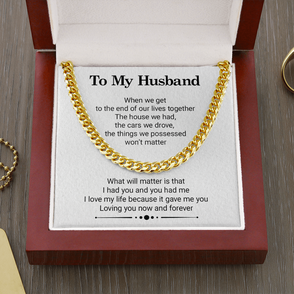 My Husband Necklace - When We Get To The End Of Our Lives Together ...