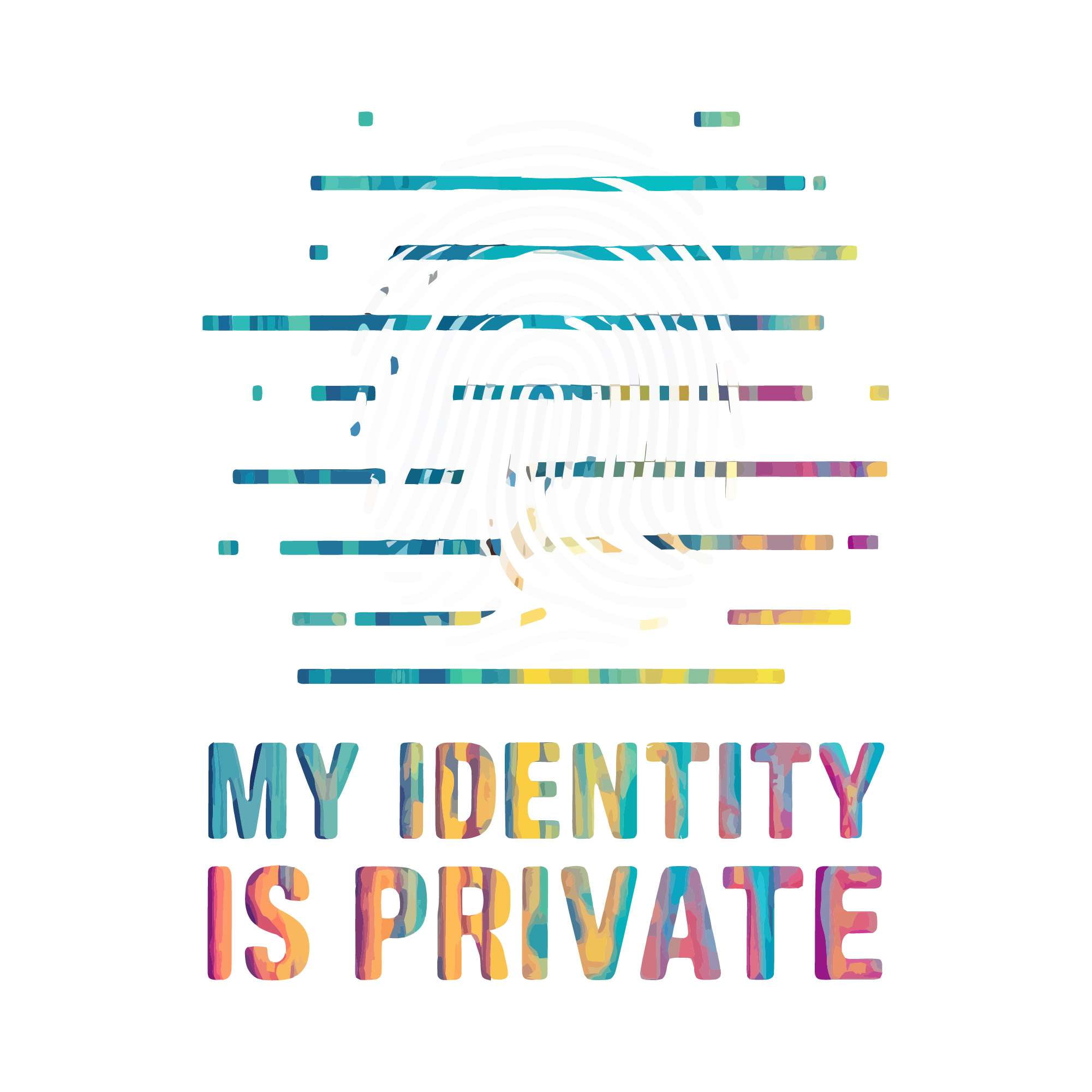 My Identity Is Private Confidential Personal Secret Hidden Quote Wall ...