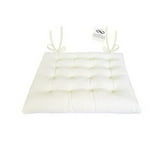 My Infinity Store 16" Plush Square Tufted Chair Pad/Cushions Tie-Backs ...