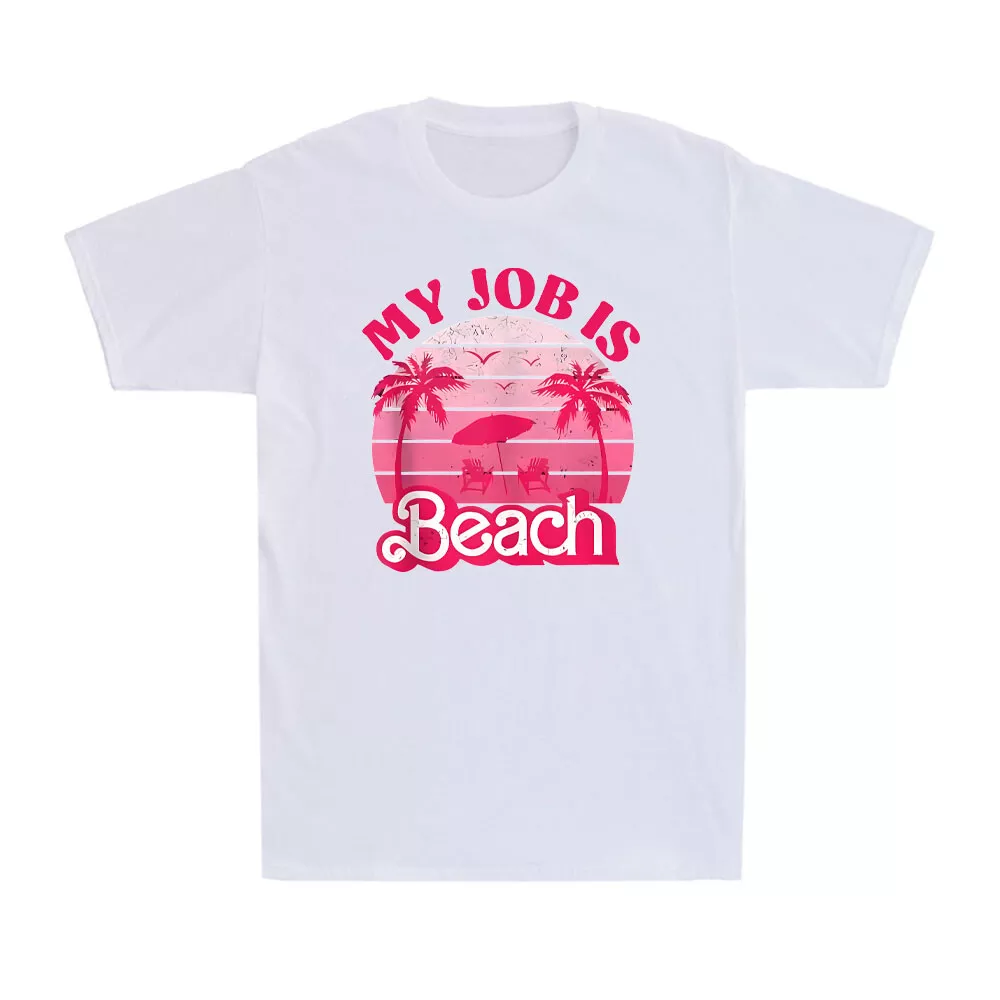 My Job Is Beach Funny Retro Vintage Gift Beach Bum Summer Unisex T ...