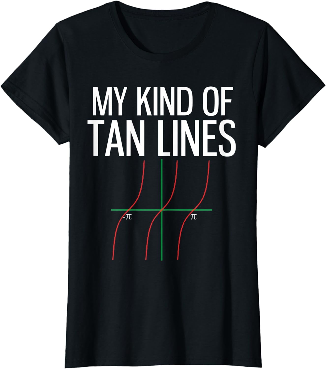 My Kind of Tan Lines Funny Math Pun Trigonometry T-shirt - Walmart.com