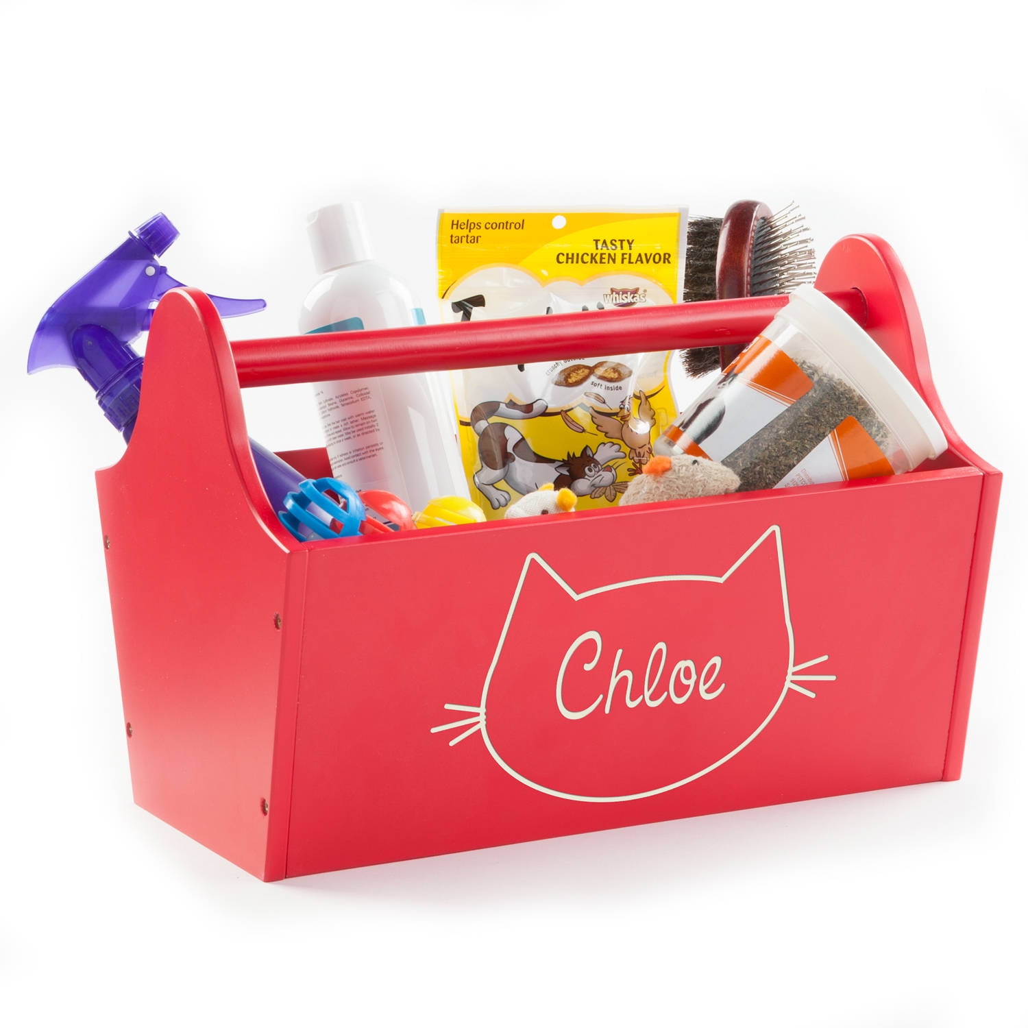My Kitty Personalized Storage Caddy, Red - Walmart.com