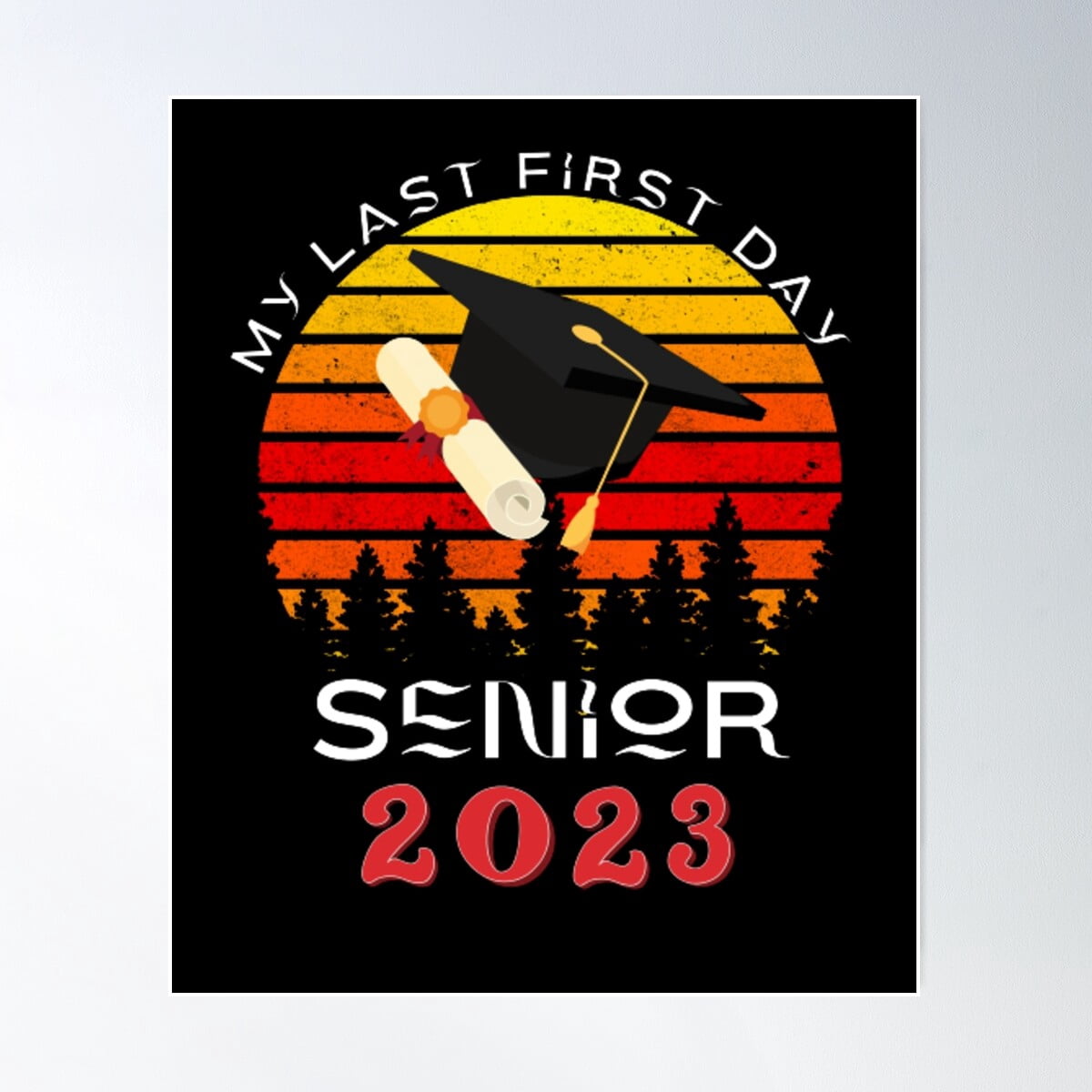 My Last First Day Senior 2023-Senior 2023 Back To School Poster Wall ...
