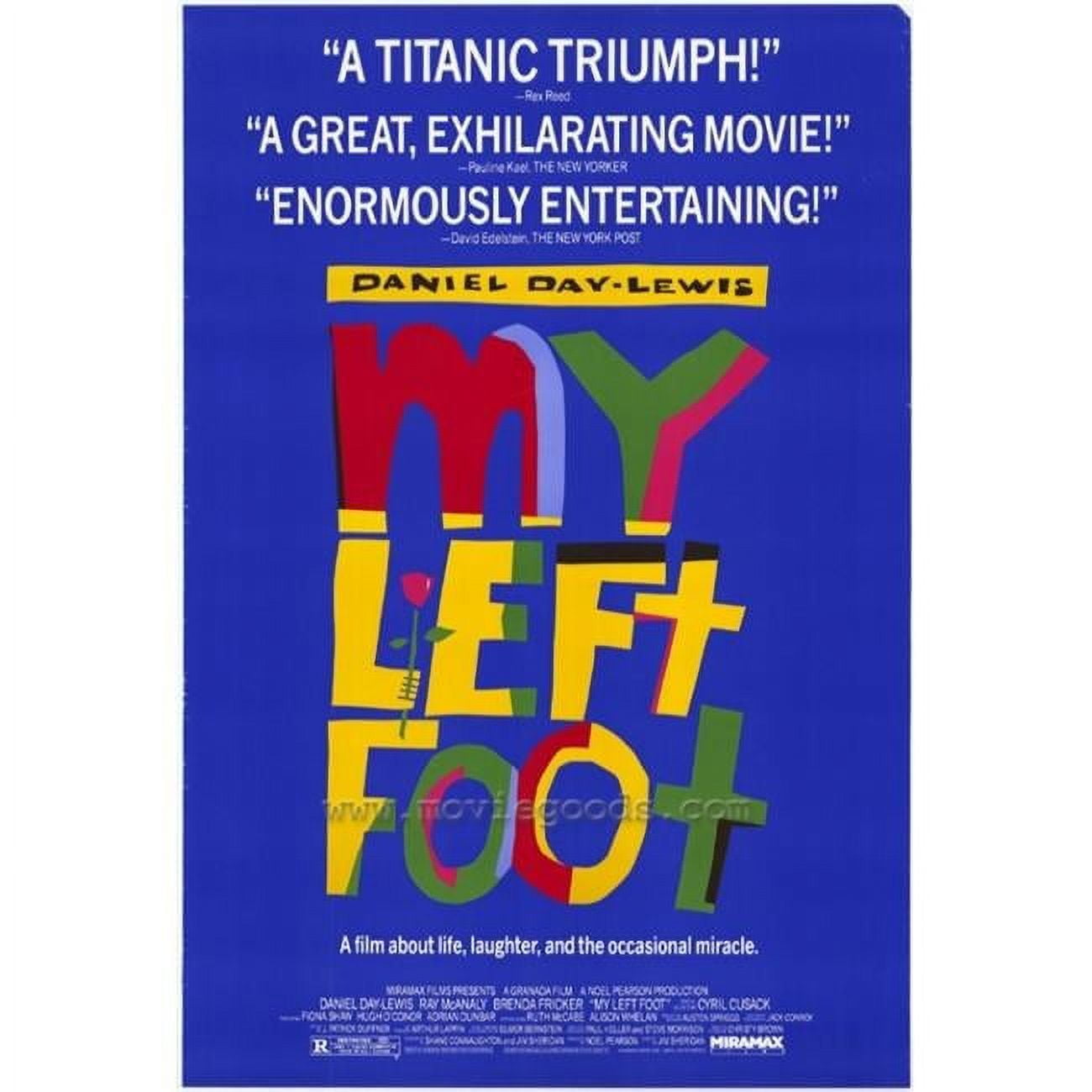 My Left Foot Movie Poster - 27 x 40 in. - Walmart.com