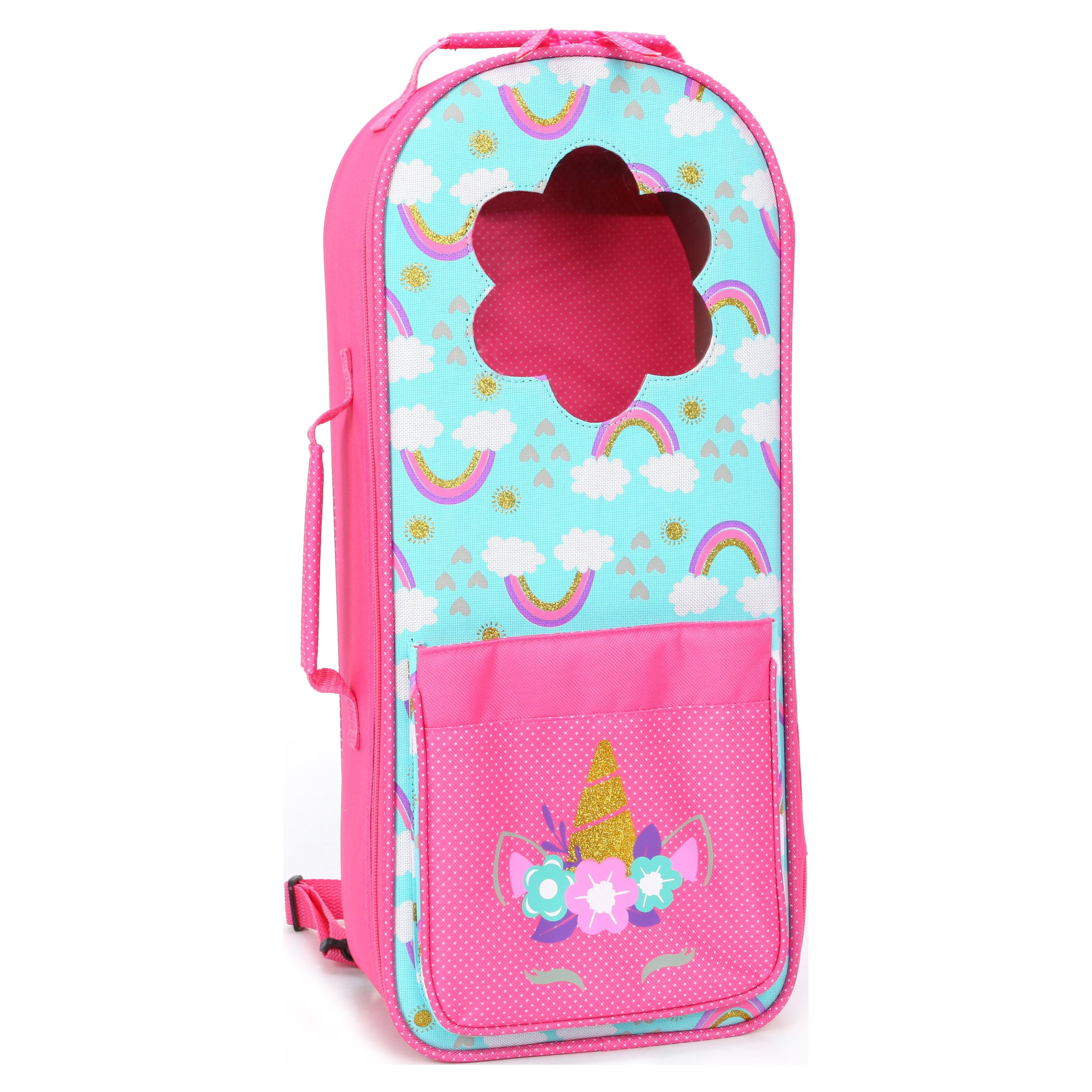 My Life As 19.50" Backpack Doll Carrier for One 18" Doll, Pink and Blue ...