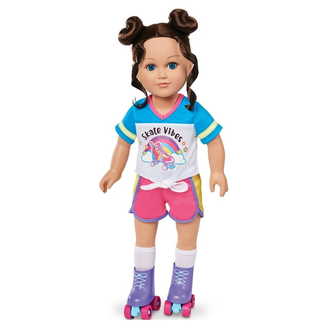 My Life As Addison Posable 18 inch Doll, Brunette Hair, Blue Eyes ...