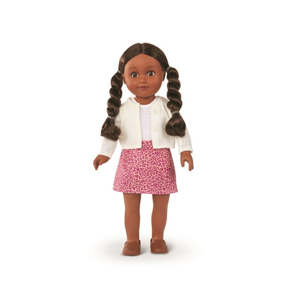 My Life As Elora Posable 18-inch Doll, Dark Brown Hair, Brown Eyes ...