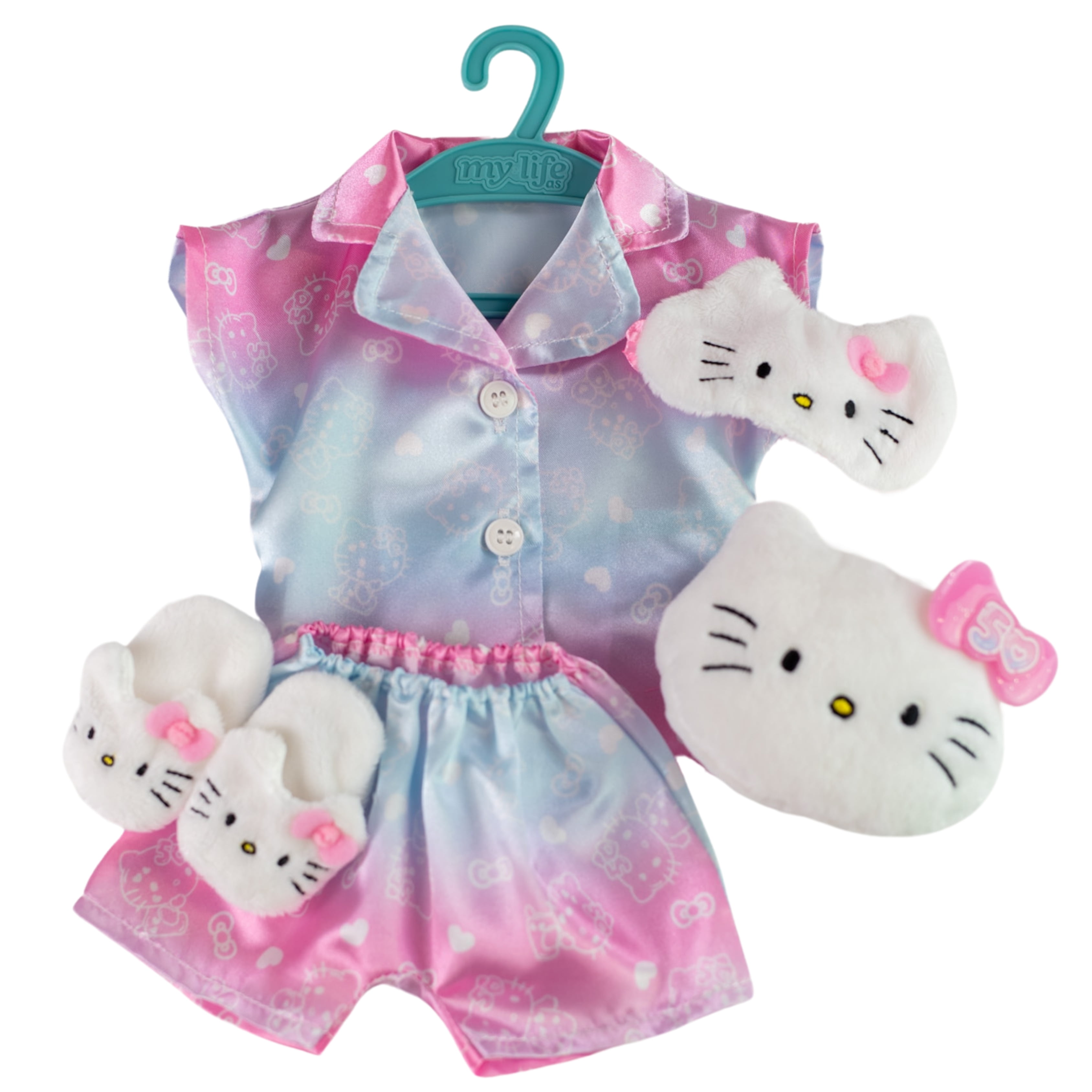 My Life As Hello Kitty PJ Set for 18 Inch Dolls, 50th Anniversary, 6 ...