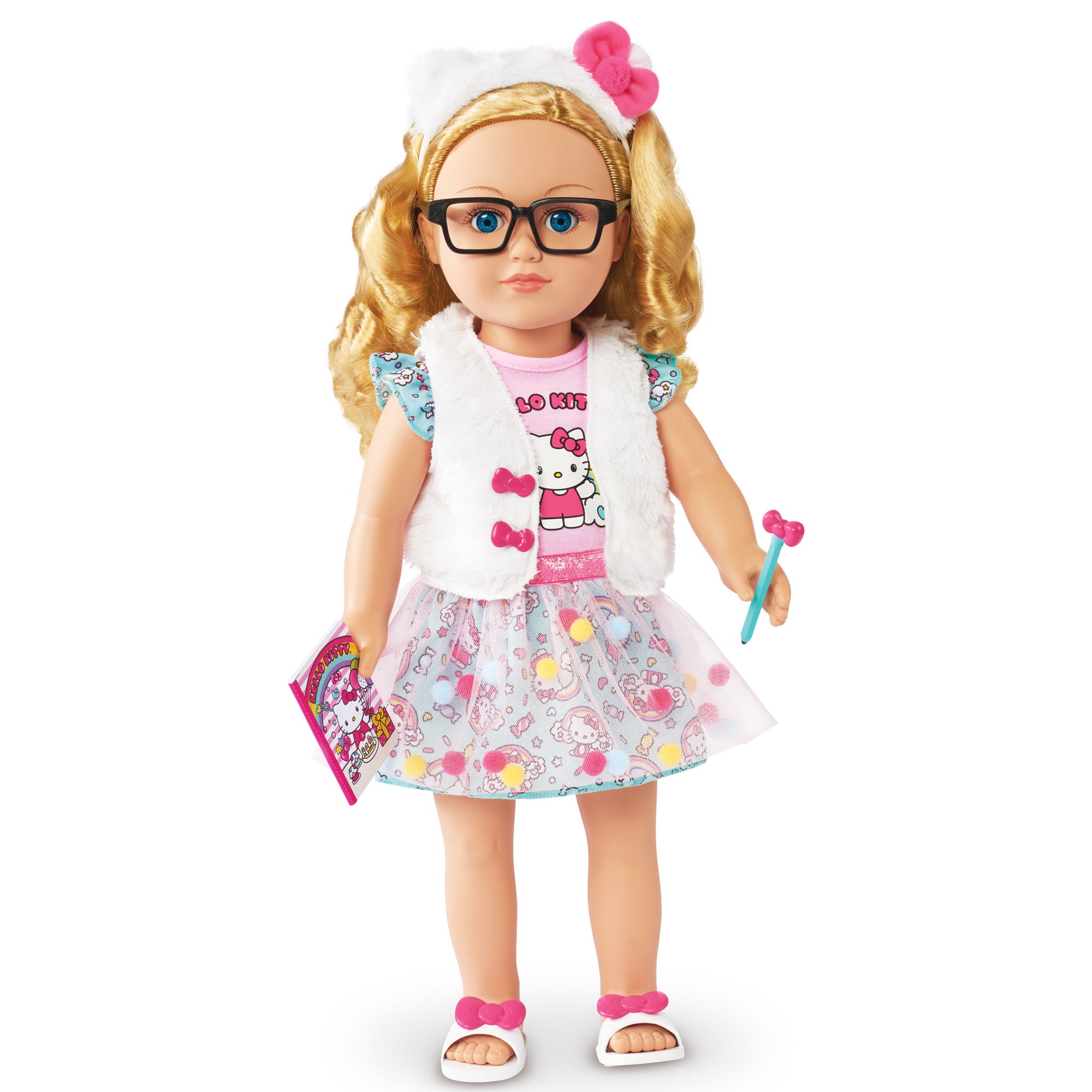 Hello Kitty Doll With Glasses