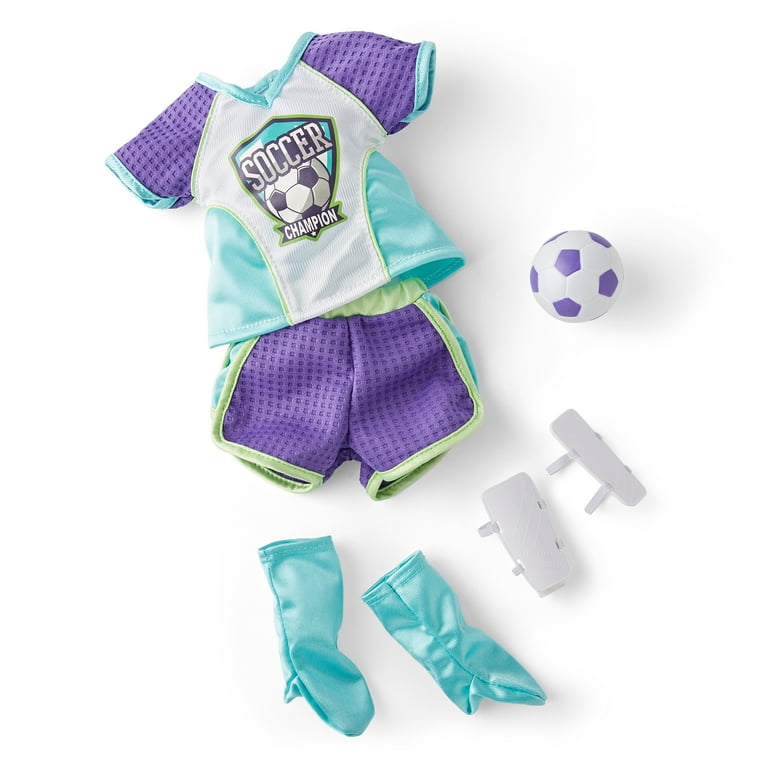 My Life As Mla Purple And Blue Soccer Outfit for 18 Dolls Walmart