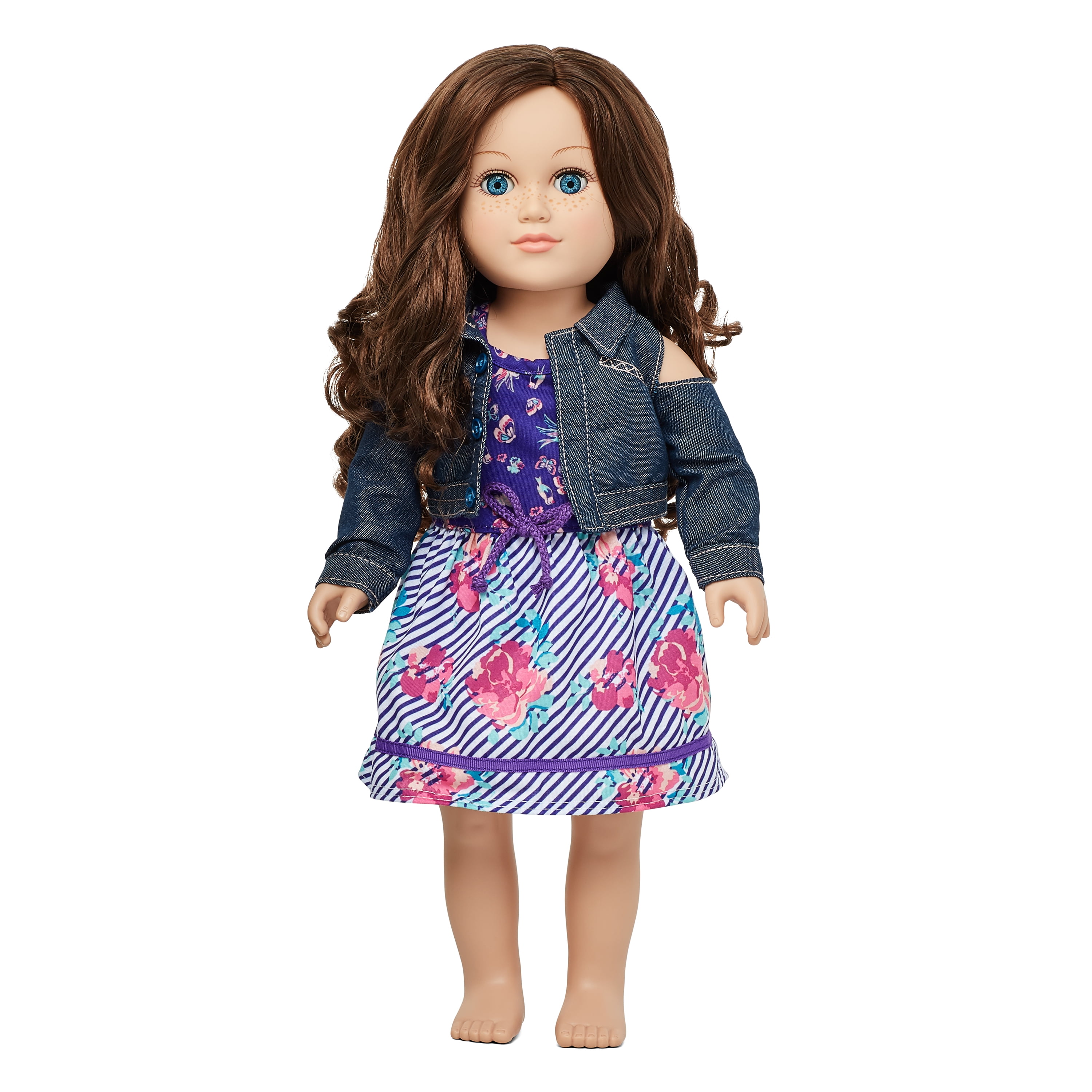 My Life As Mla Purple Dress And Denim Jacket - Walmart.com