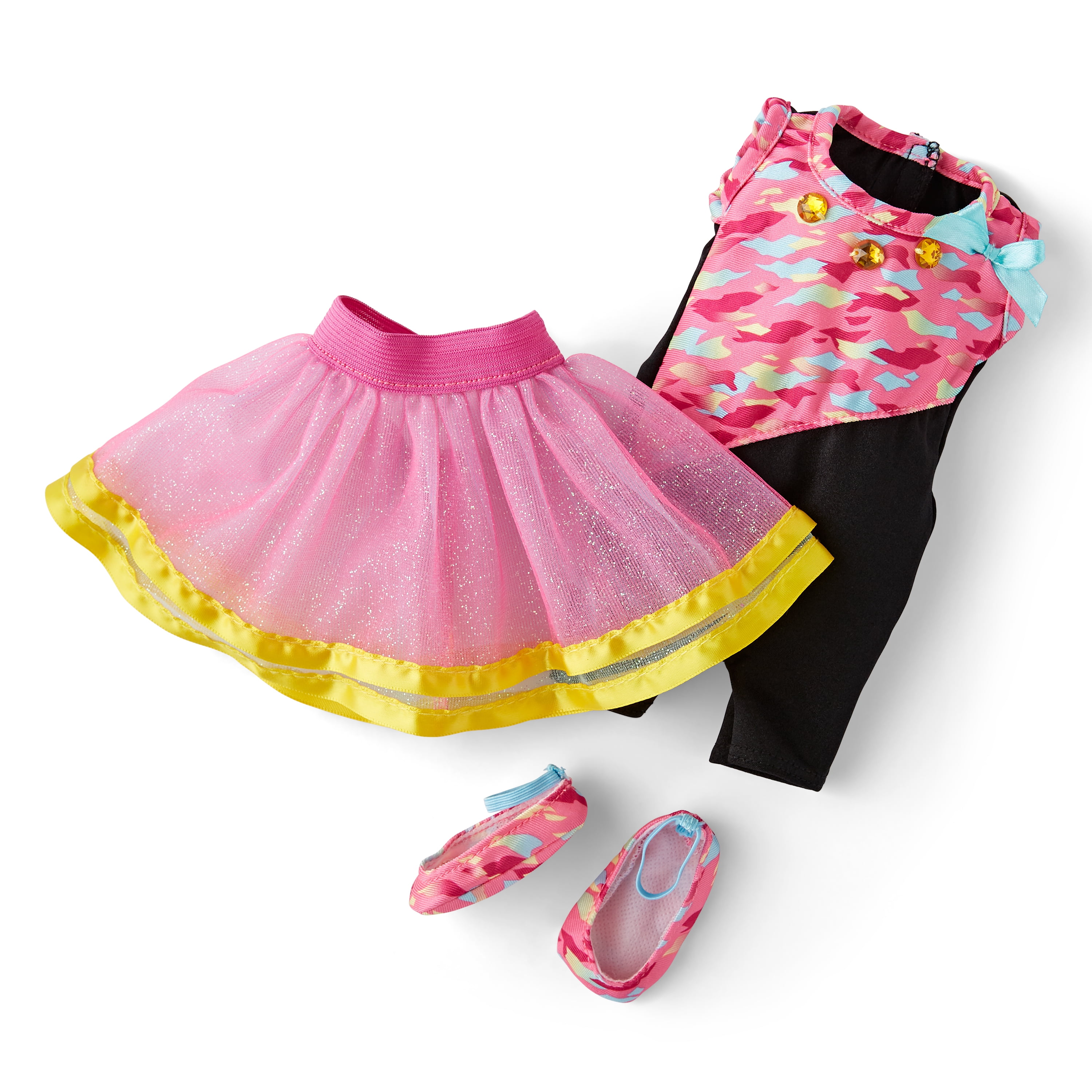 My Life As Pink & Black Dance Outfit for 18 Dolls - Walmart.com