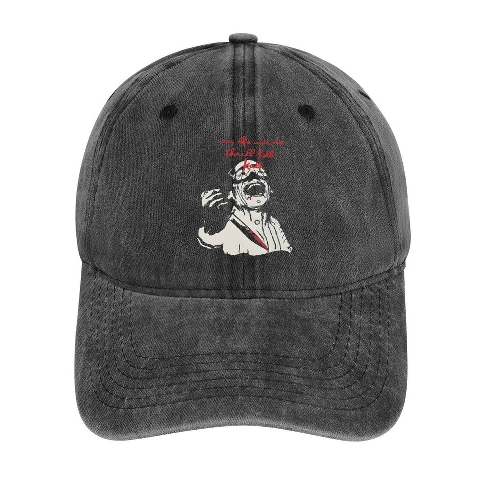 My Life with The Thrill Kill Kult Charcoal Hat Adjustable Unisex Denim ...