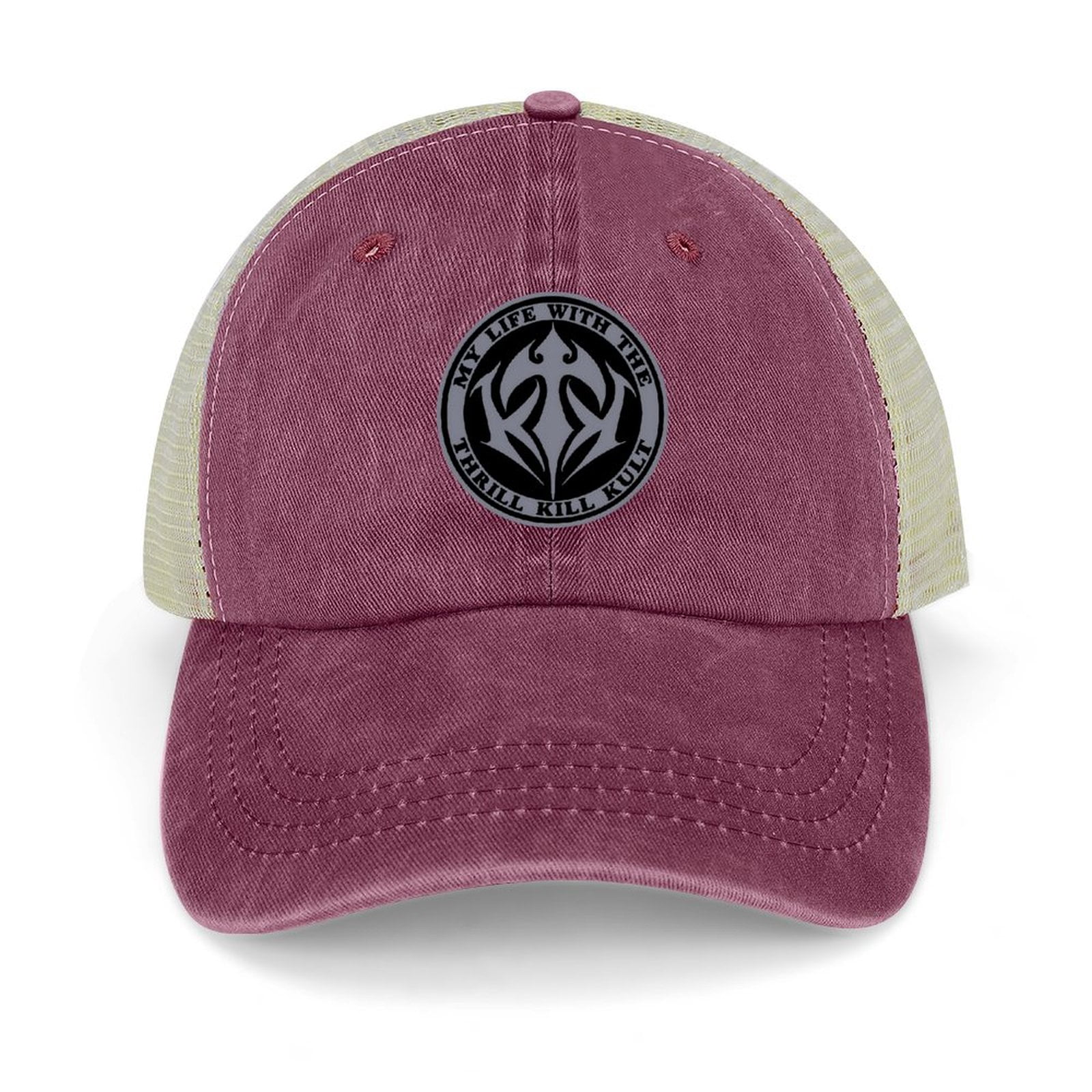 My Life with The Thrill Kill Kult Spunky Wine Red Hat Adjustable Unisex ...