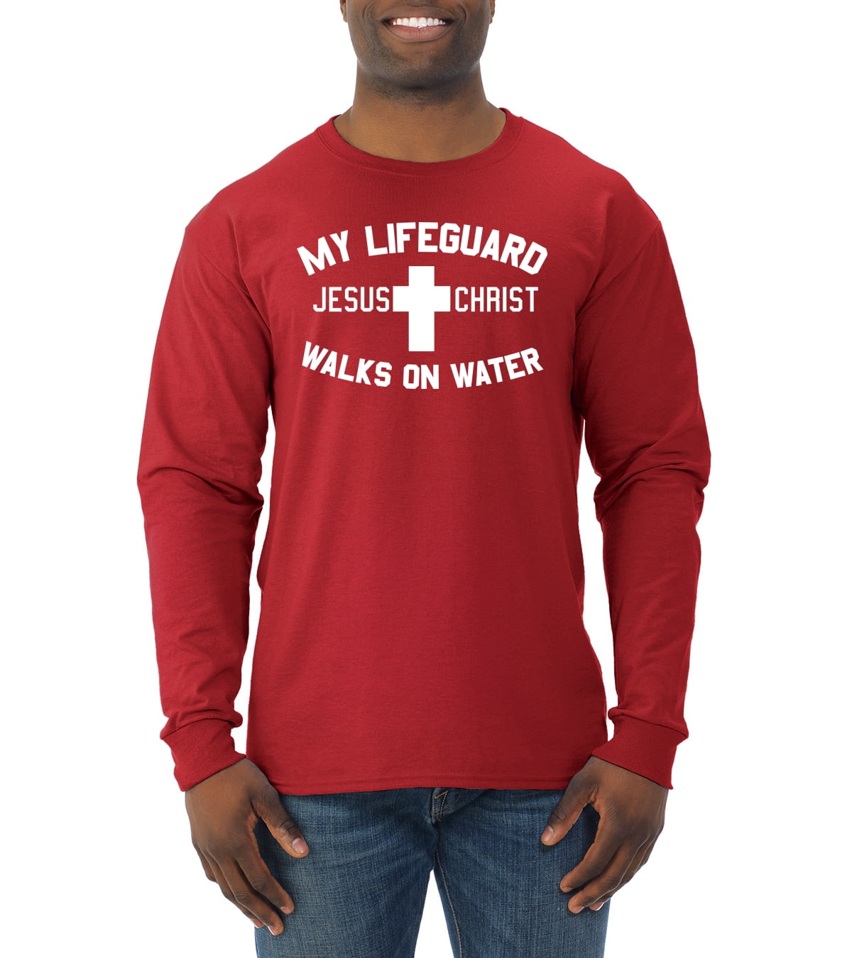 My Lifeguard Walks on Water Jesus Christ Bible | Mens Inspirational ...