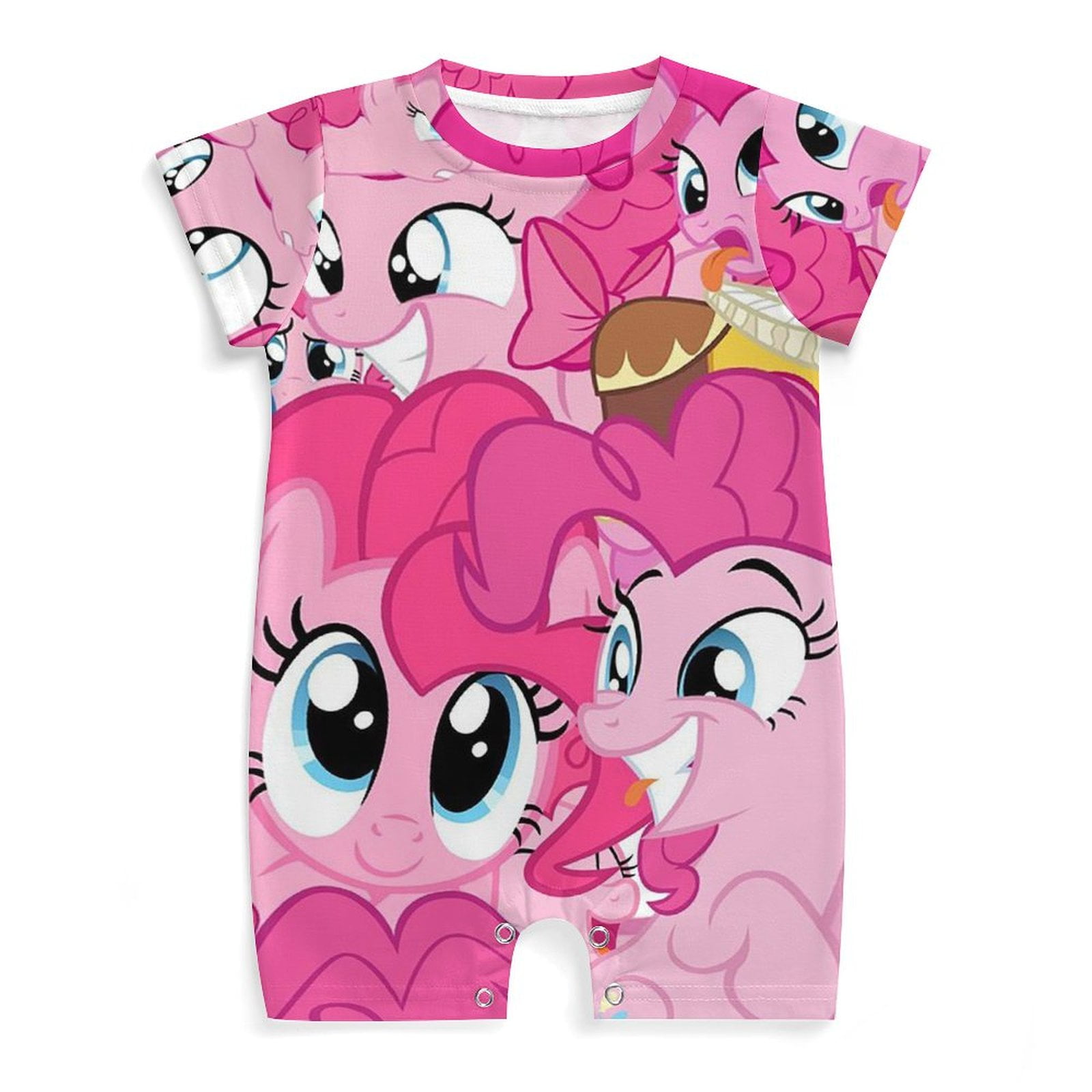 My Lit-tle Pony Baby Boy Girl Short Sleeve Romper Clothing Set Print ...