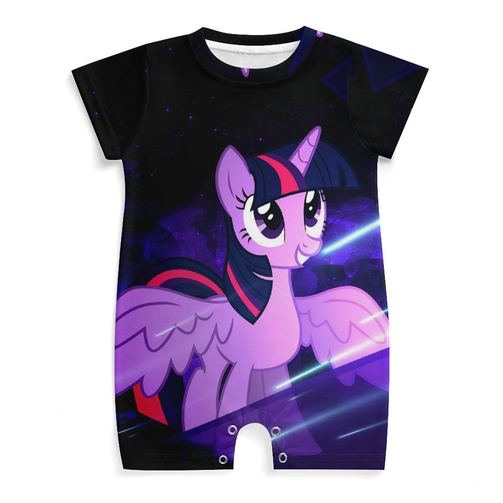 My Lit-tle Pony Baby Boy Girl Short Sleeve Romper Clothing Set Print ...