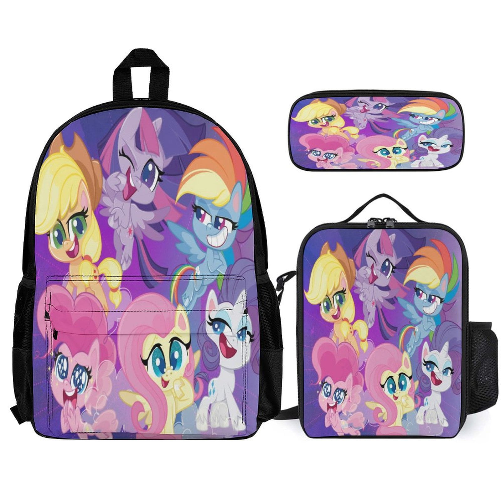 My Lit-tle Pony Backpack Set Bag Backpack with Lunch Box Pencil Case ...