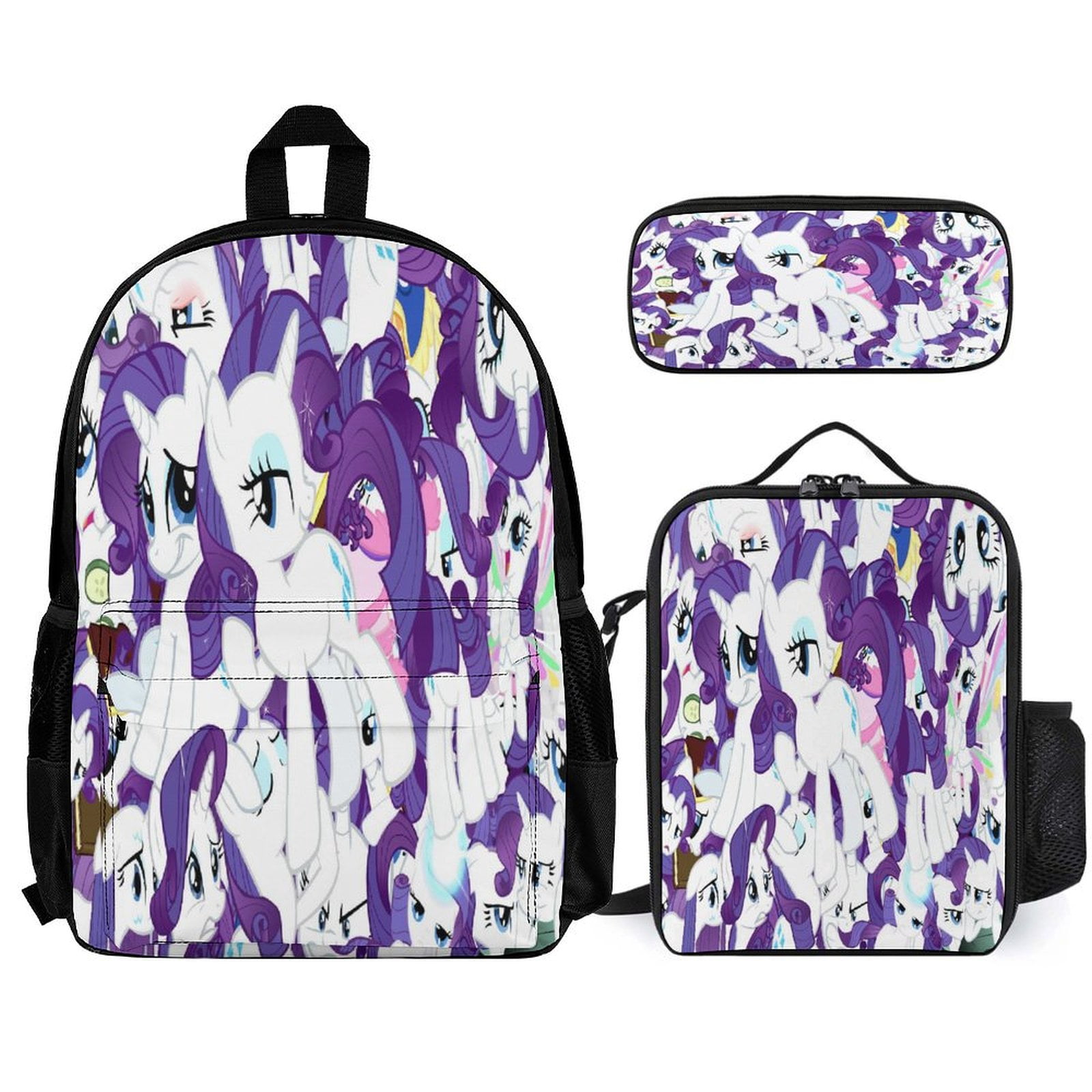 My Lit-tle Pony Backpack Set Backpack with Lunch Box & Pencil Case ...