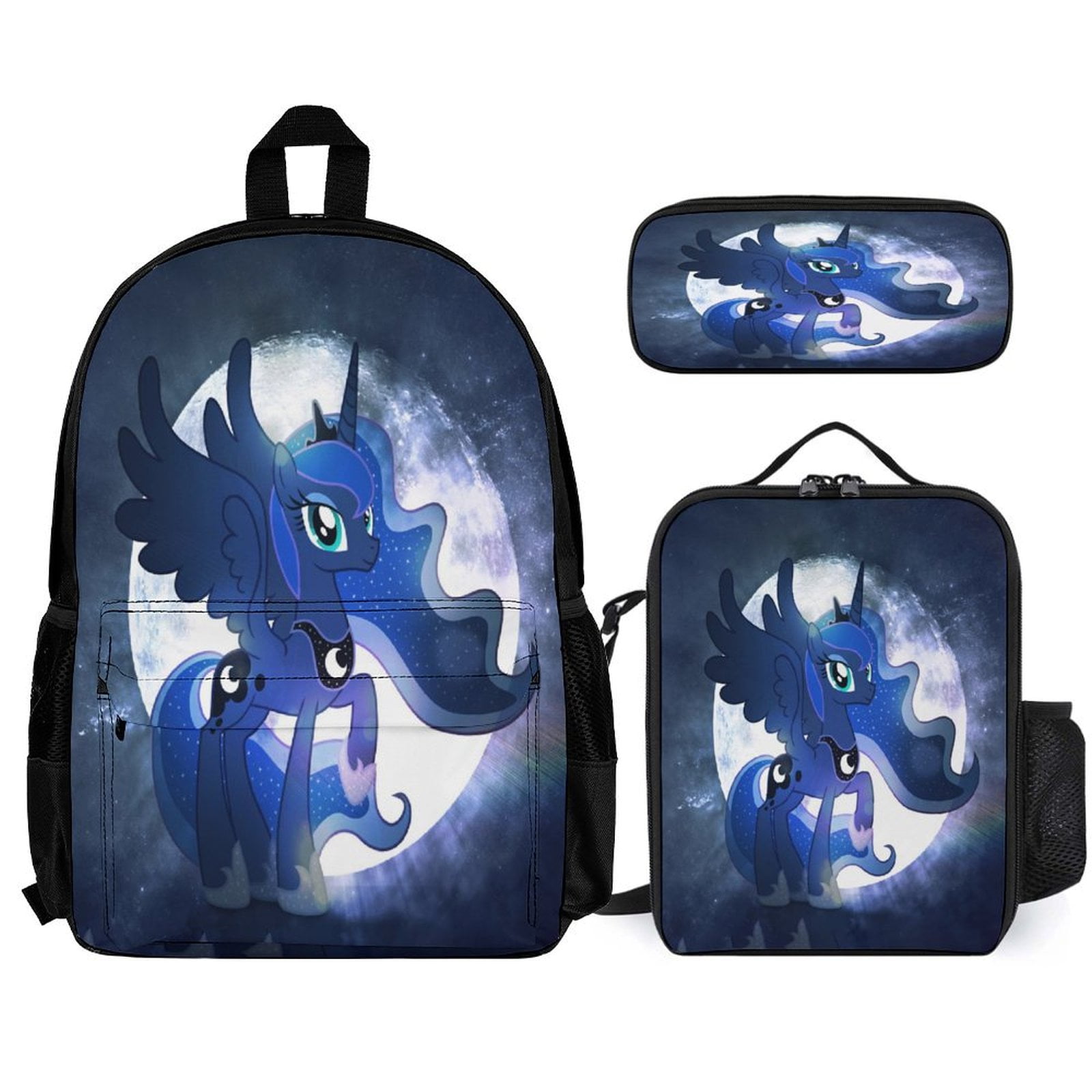 My Lit-tle Pony Backpack Set Bag Backpack with Lunch Box Pencil Case ...