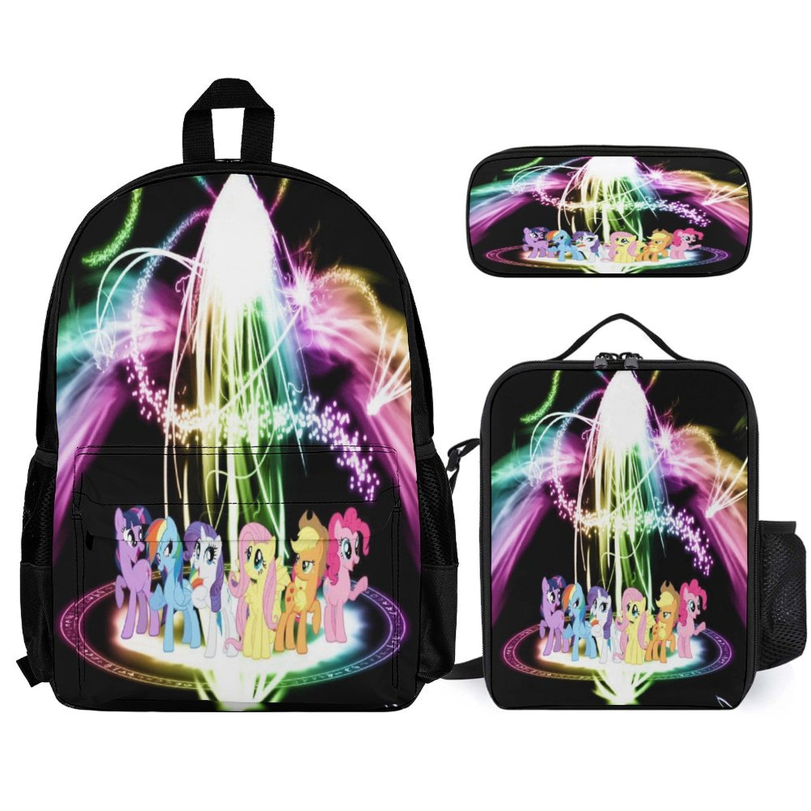 My Lit-tle Pony Backpack Set Bag Backpack with Lunch Box Pencil Case ...