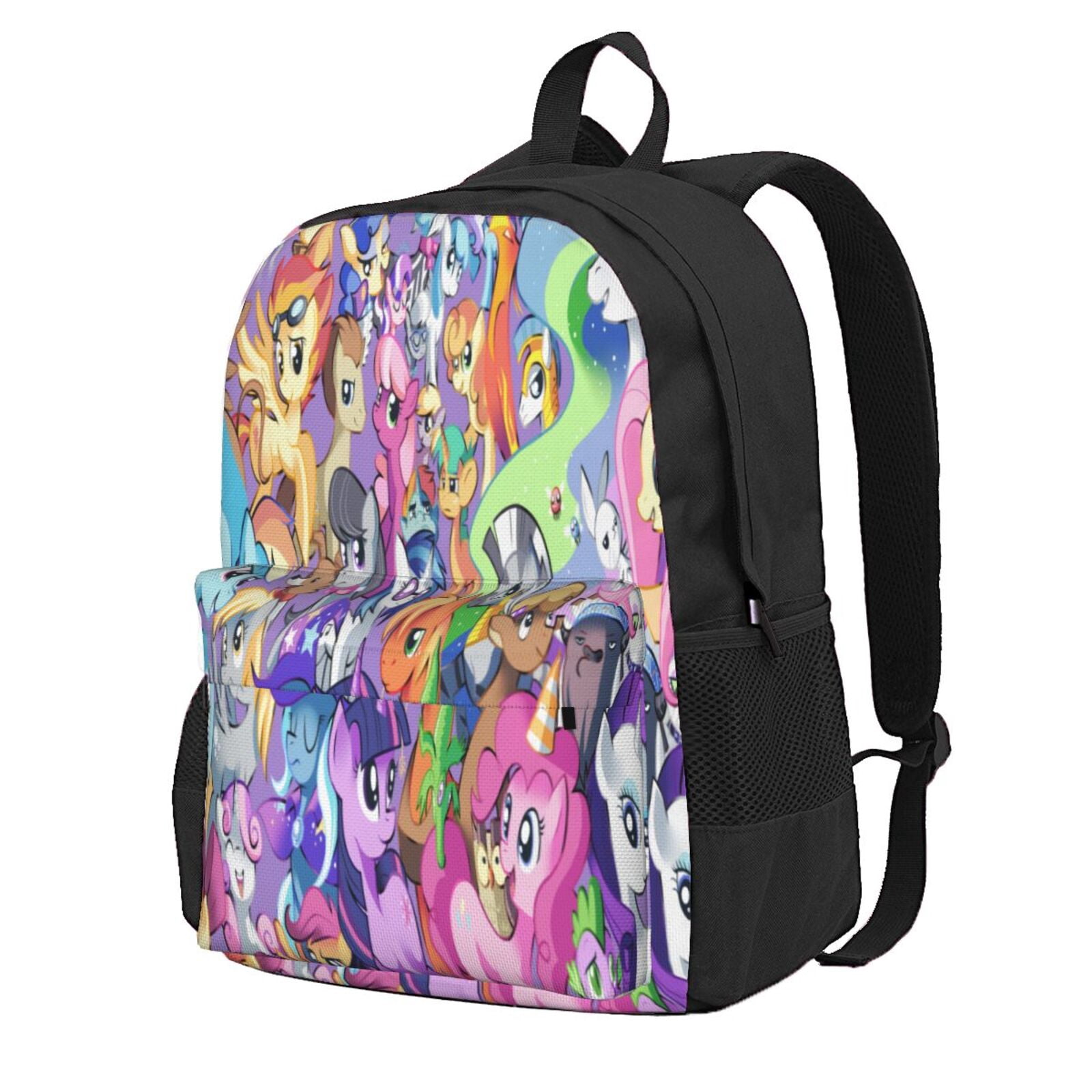 My Lit-tle Pony Backpack with Pocket Bookbag Lightweight Laptop Bag ...