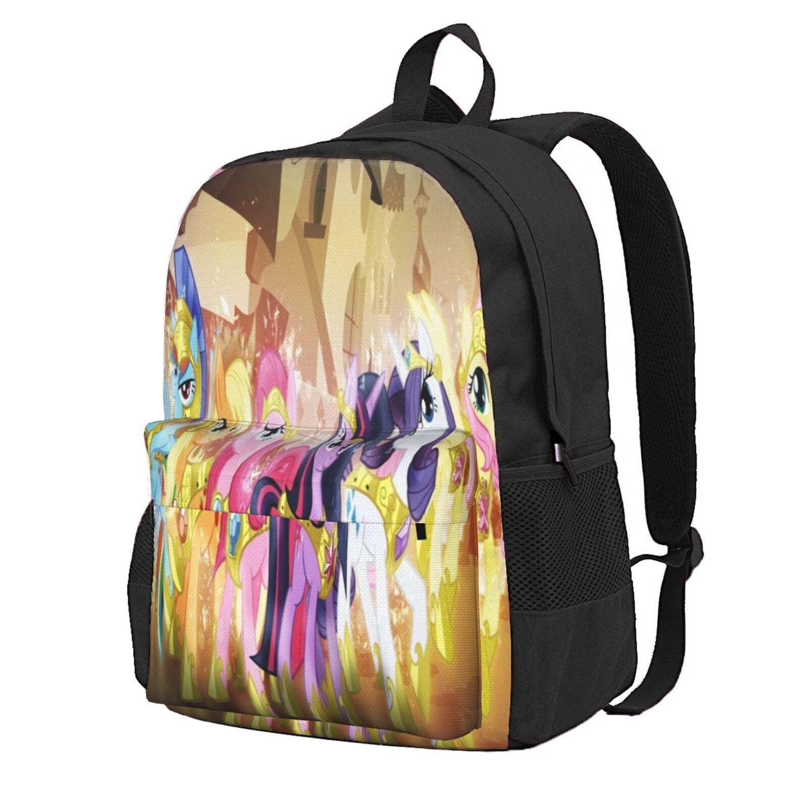 My Lit-tle Pony Backpack with Pocket Bookbag Lightweight Laptop Bag ...