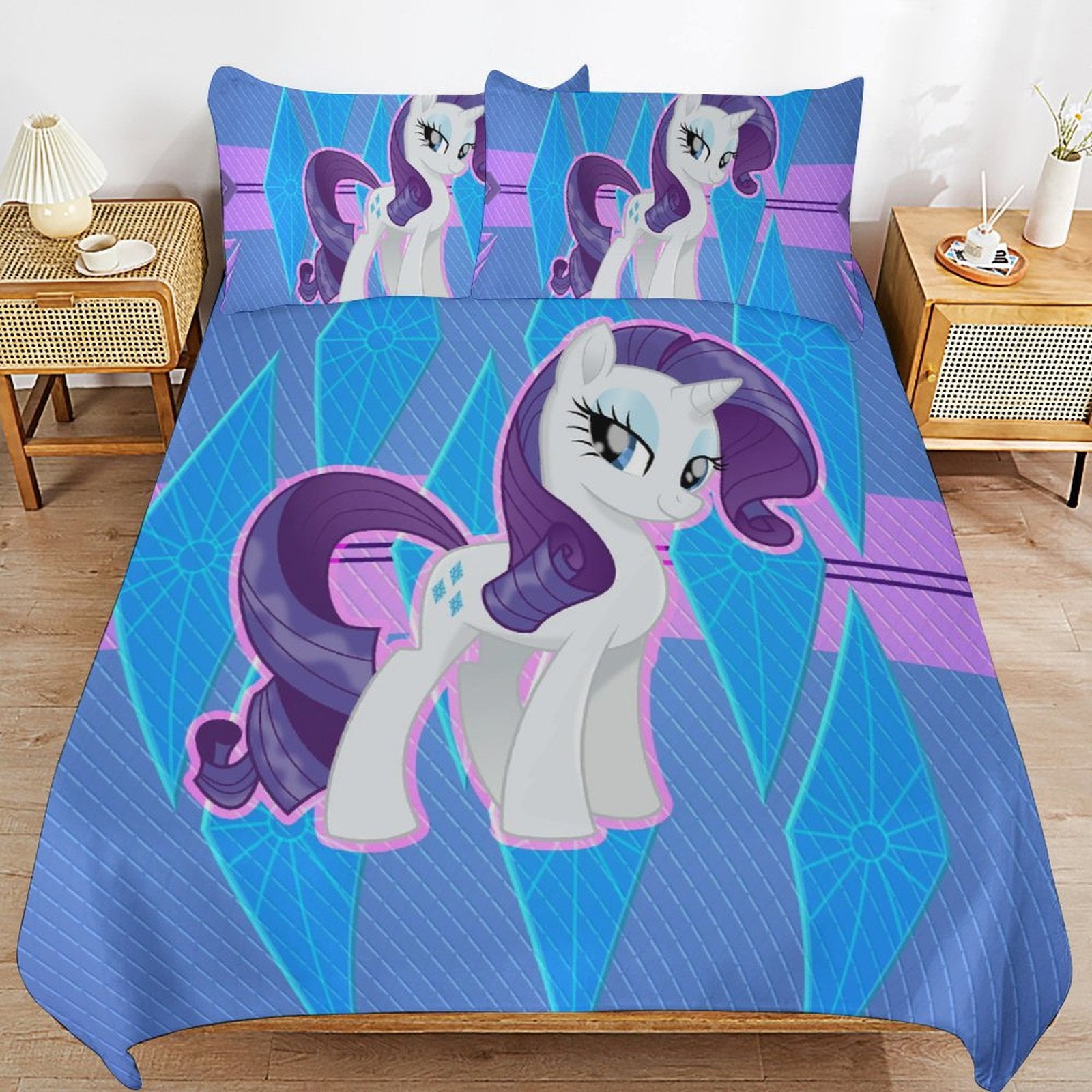 My Lit-tle Pony Bed Duvet Cover Cartoon Bedding Sets 3D Lightweight 3 ...