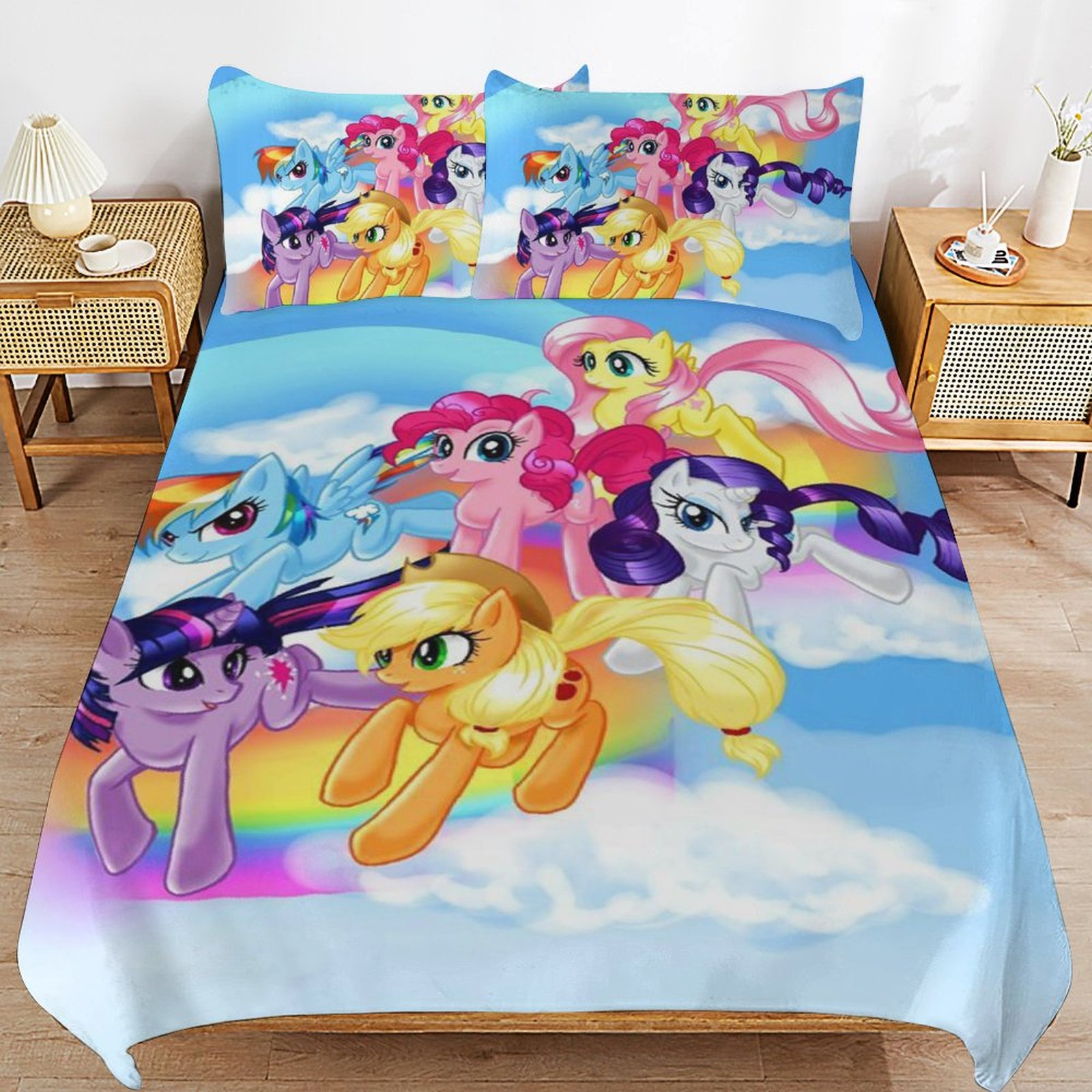My Lit-tle Pony Bed Duvet Cover Cartoon Bedding Sets 3D Lightweight 3 ...