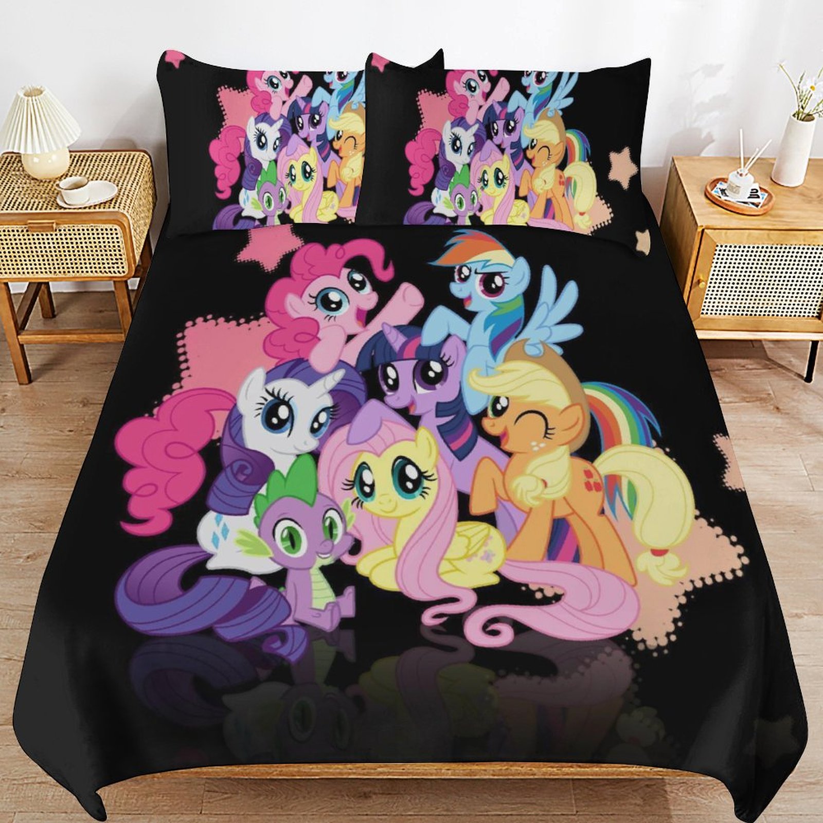 My Lit-tle Pony Bed Duvet Cover Cartoon Bedding Sets 3D Lightweight 3 ...