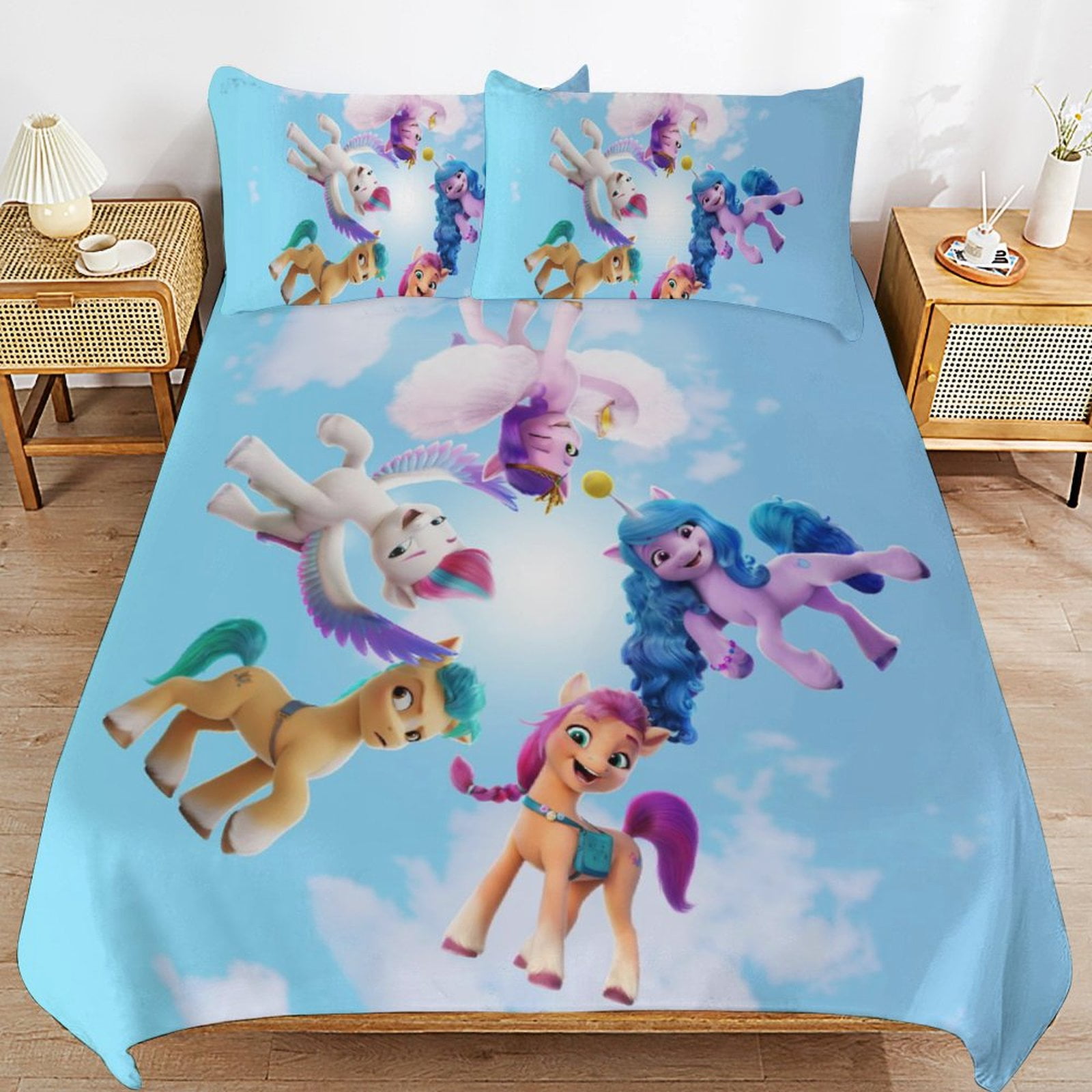 My Lit-tle Pony Bed Duvet Cover Cartoon Bedding Sets 3D Lightweight 3 ...